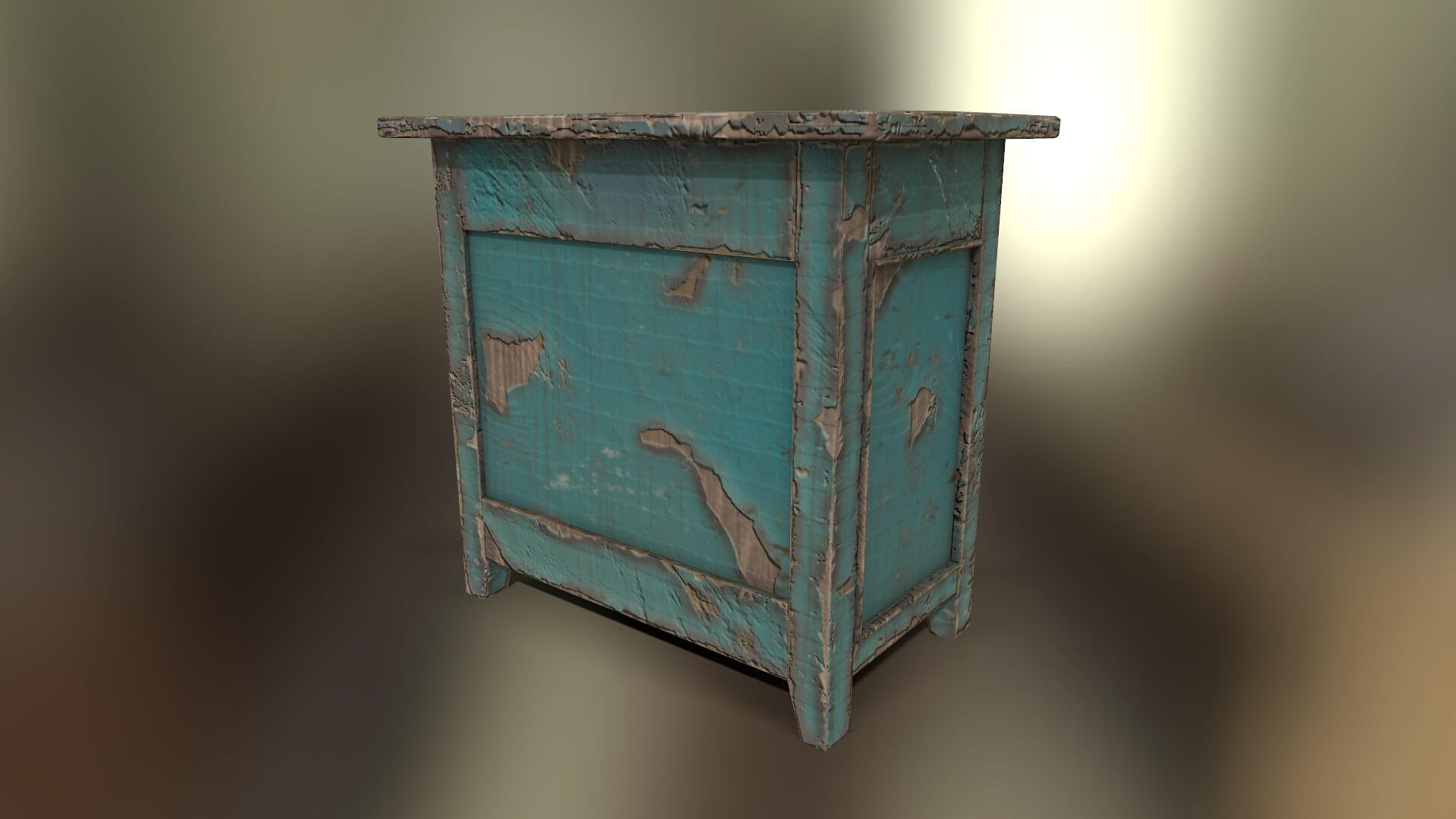 Soviet Kitchen Table - 3D Model by Grishmanovskij Anton