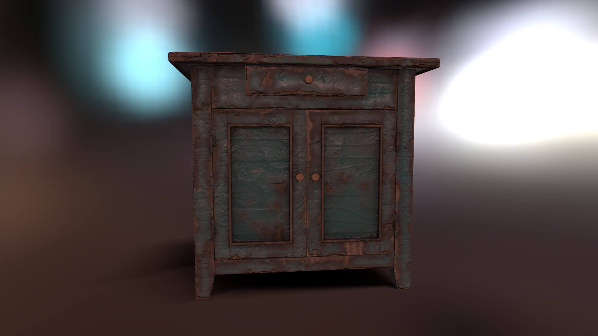 Soviet Kitchen Table - 3D Model by Grishmanovskij Anton