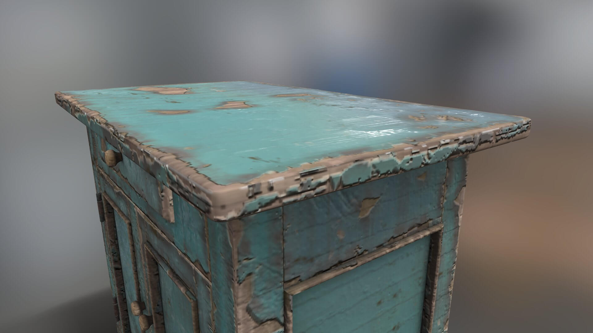 Soviet Kitchen Table - 3D Model by Grishmanovskij Anton