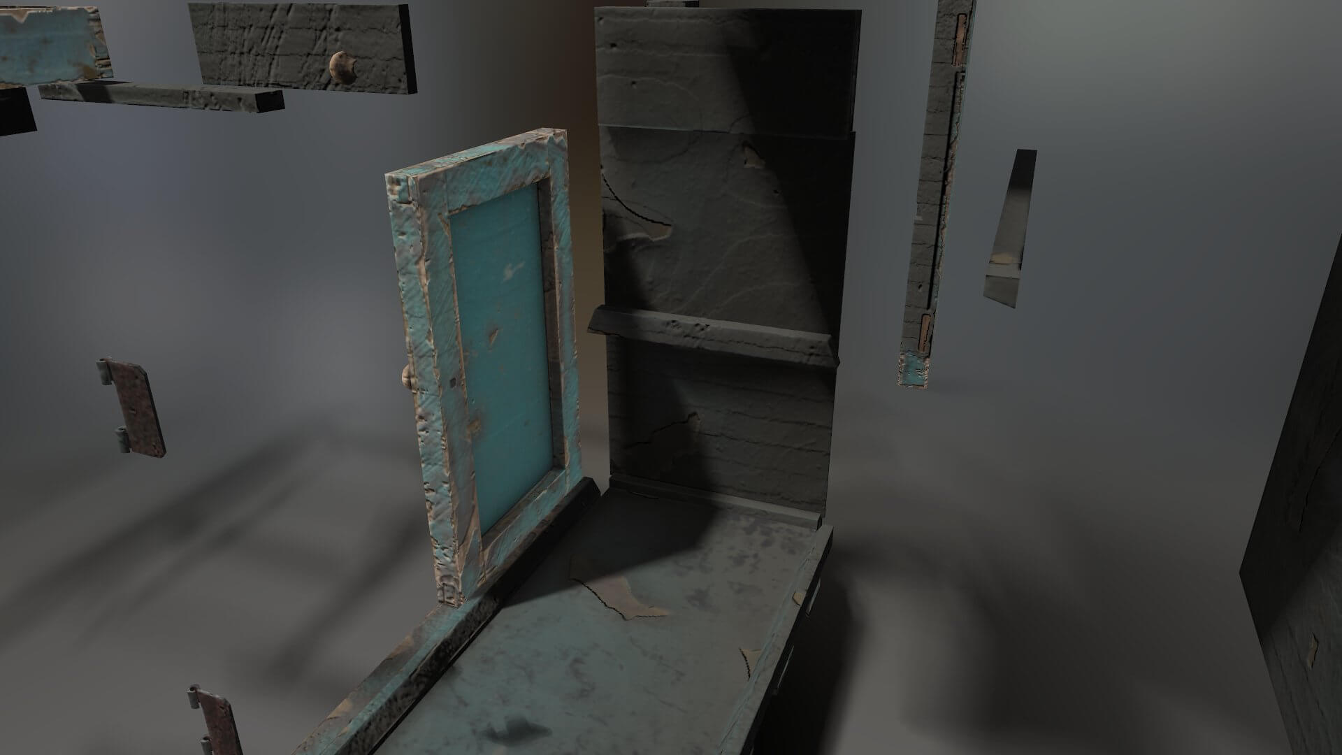 Soviet Kitchen Table - 3D Model by Grishmanovskij Anton