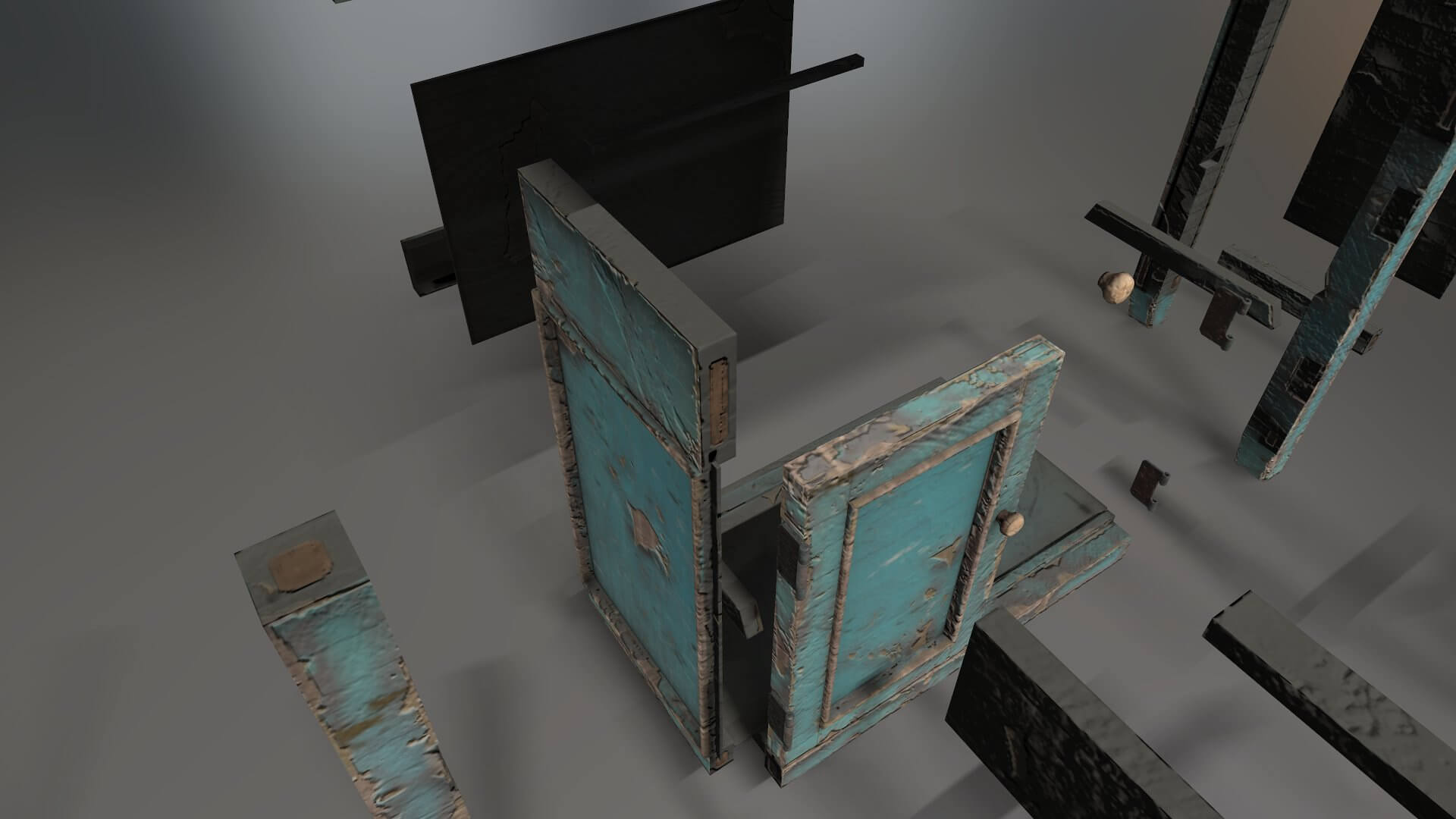 Soviet Kitchen Table - 3D Model by Grishmanovskij Anton