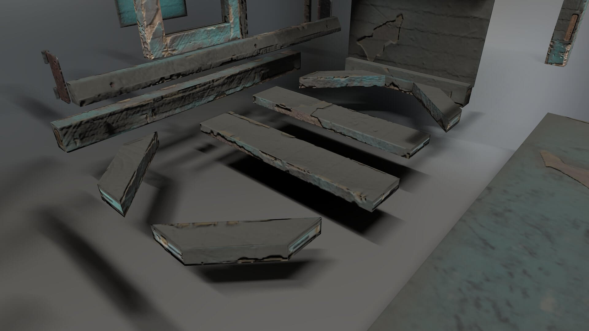 Soviet Kitchen Table - 3D Model by Grishmanovskij Anton