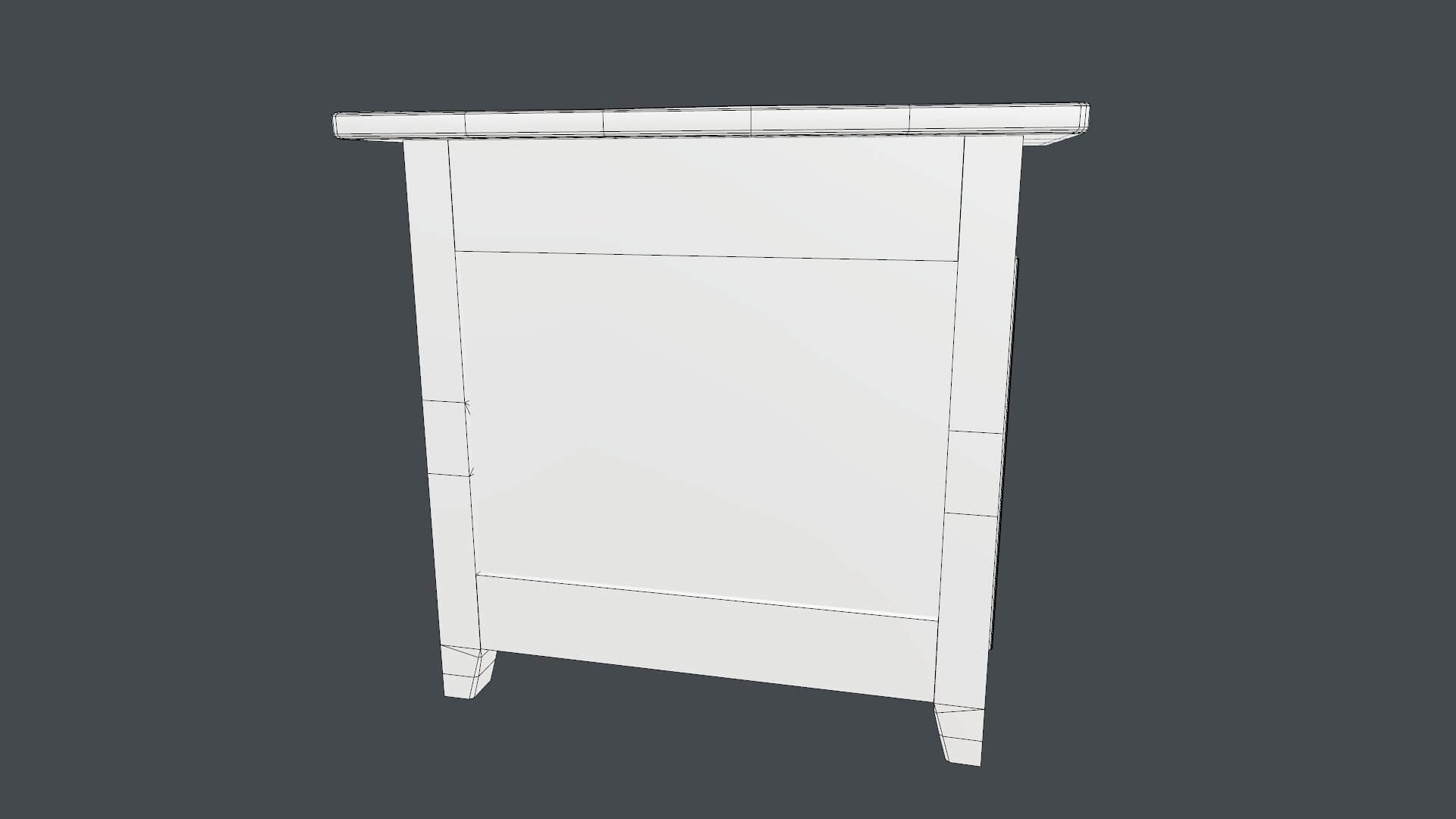 Soviet Kitchen Table - 3D Model by Grishmanovskij Anton