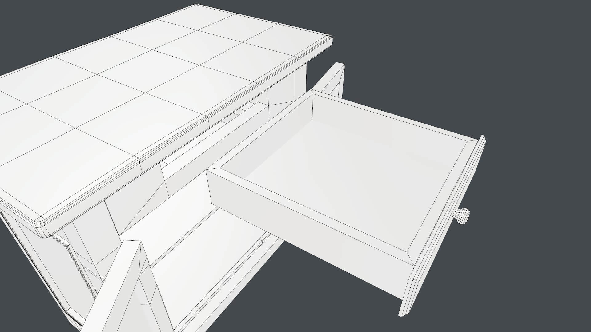 Soviet Kitchen Table - 3D Model by Grishmanovskij Anton