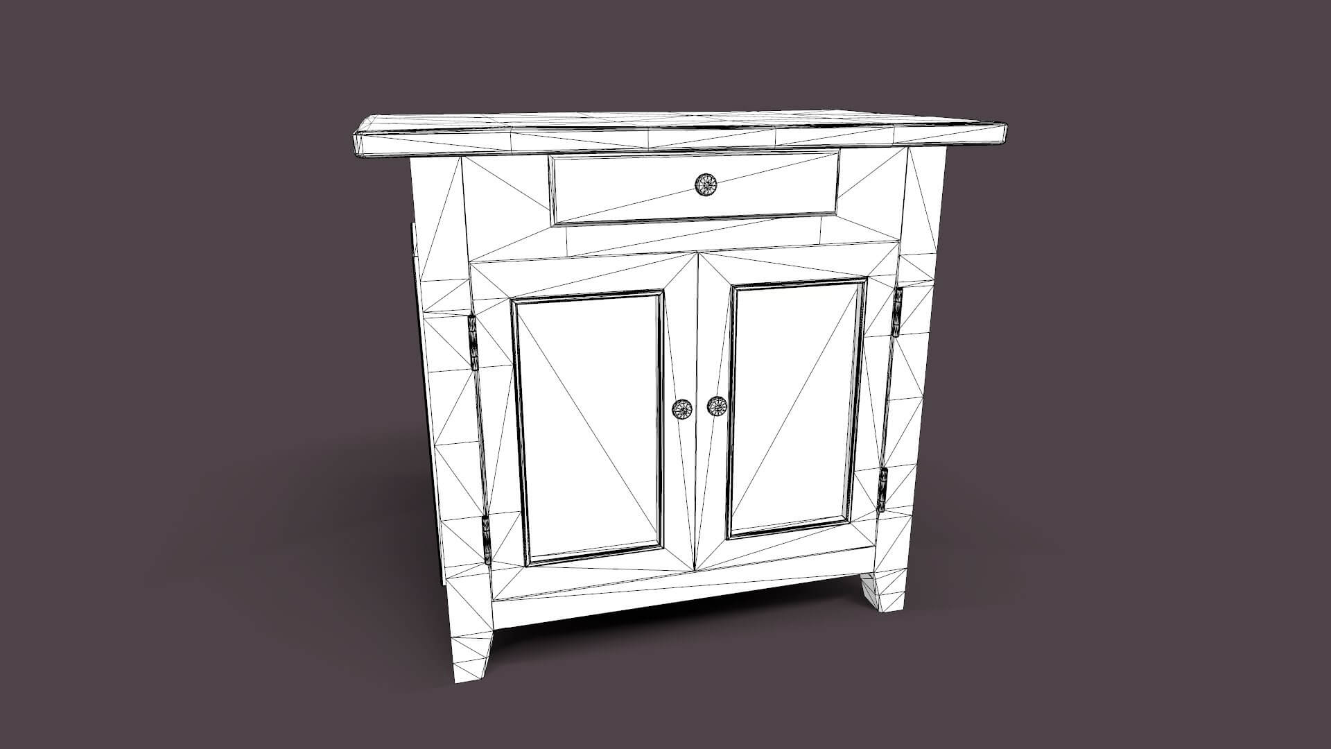 Soviet Kitchen Table - 3D Model by Grishmanovskij Anton