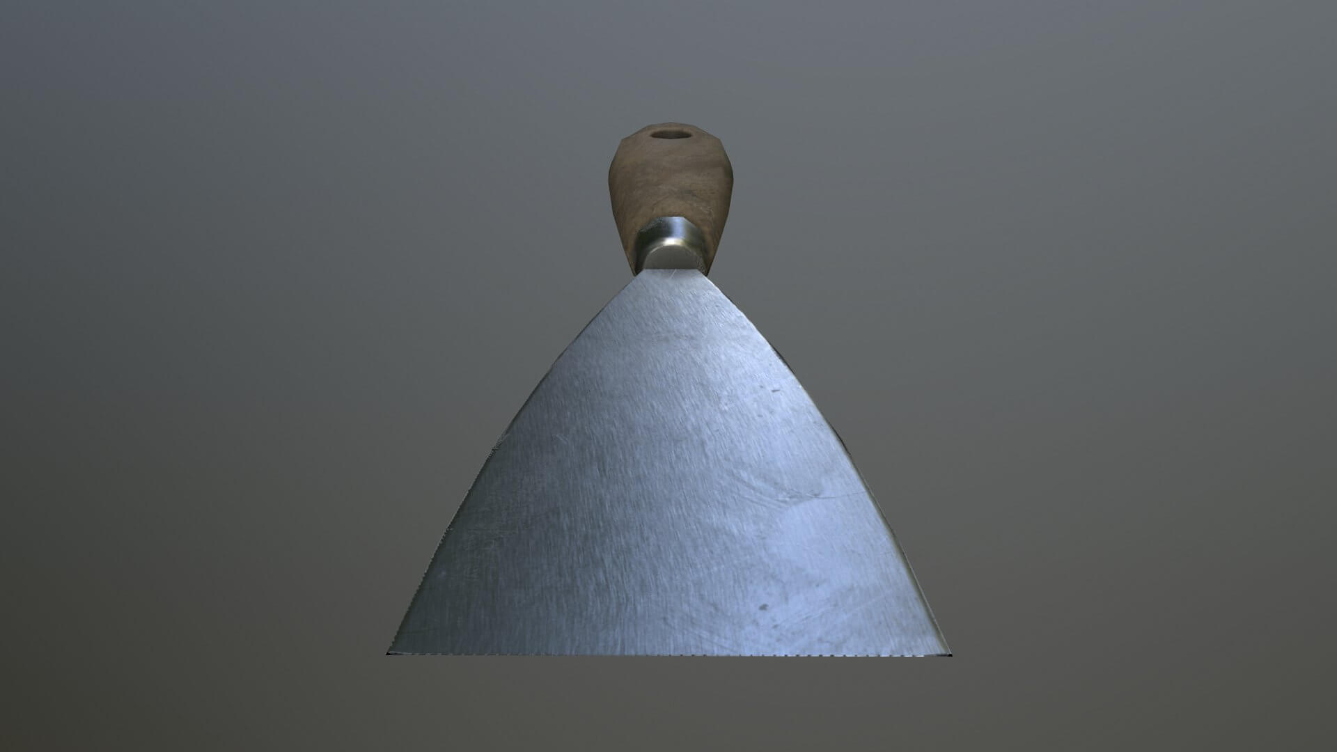 Spatula with Wooden Handle - 3D Model by Grishmanovskij Anton