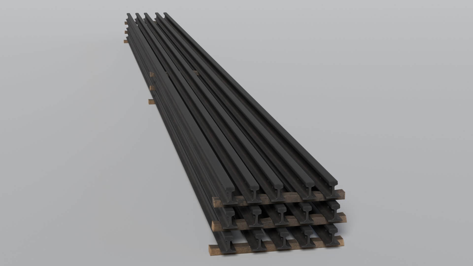 Stacked Rails P43 - 3D Model by Grishmanovskij Anton