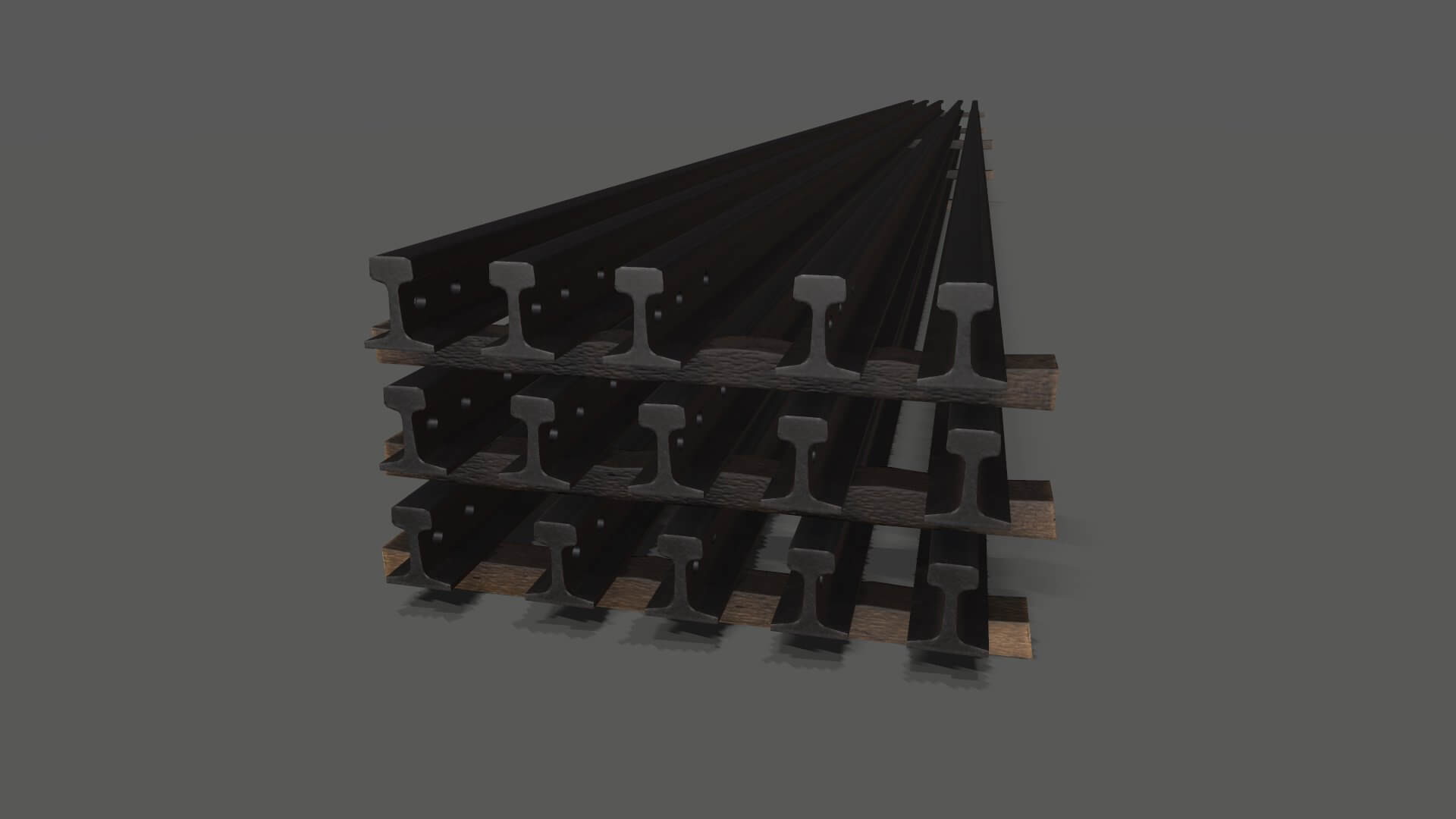 Stacked Rails P43 - 3D Model by Grishmanovskij Anton