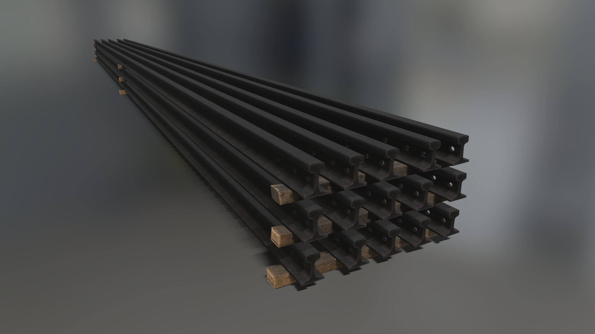 Stacked Rails P43 - 3D Model by Grishmanovskij Anton