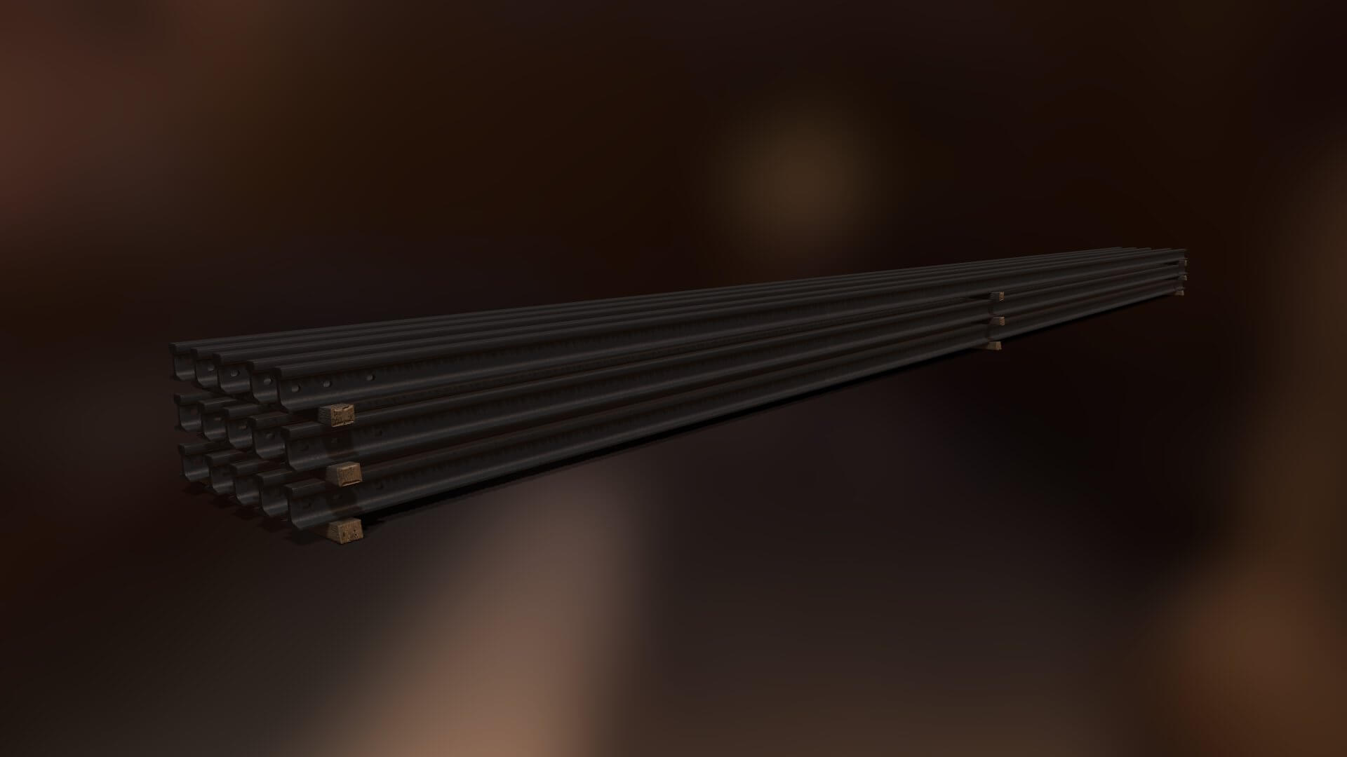 Stacked Rails P43 - 3D Model by Grishmanovskij Anton