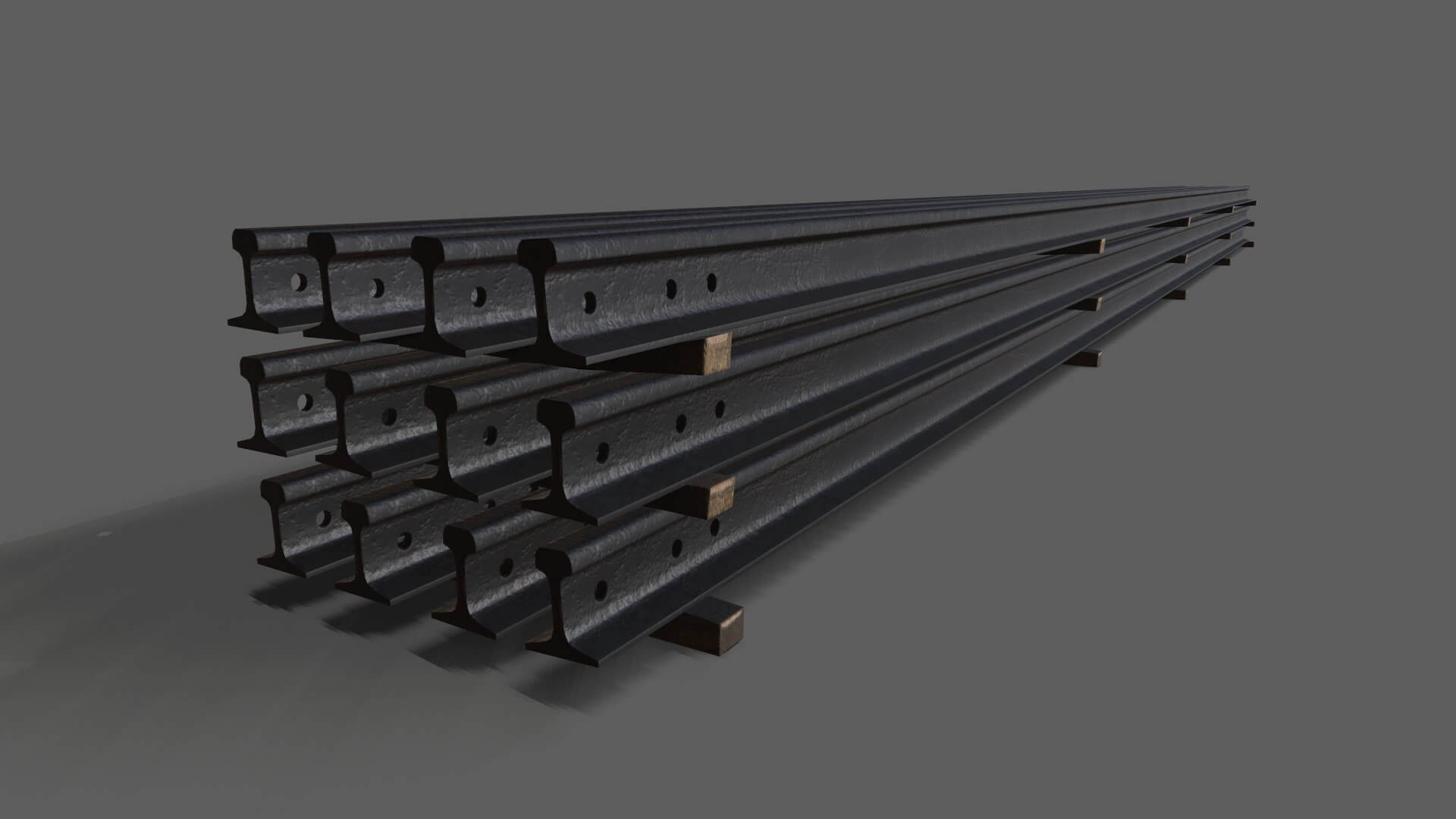 Stacked Rails P65 - 3D Model by Grishmanovskij Anton