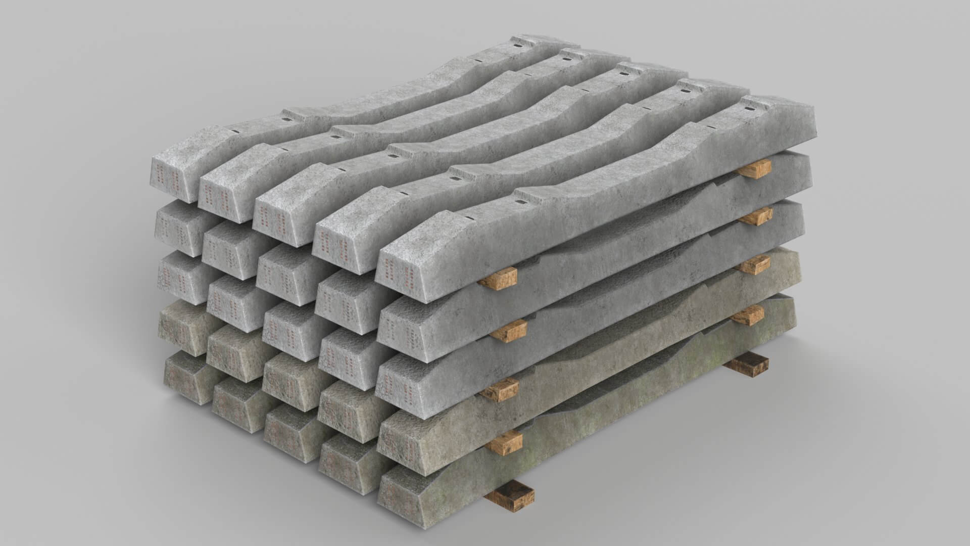 Stacked Sleepers SH-1 3D Model by Grishmanovskij Anton