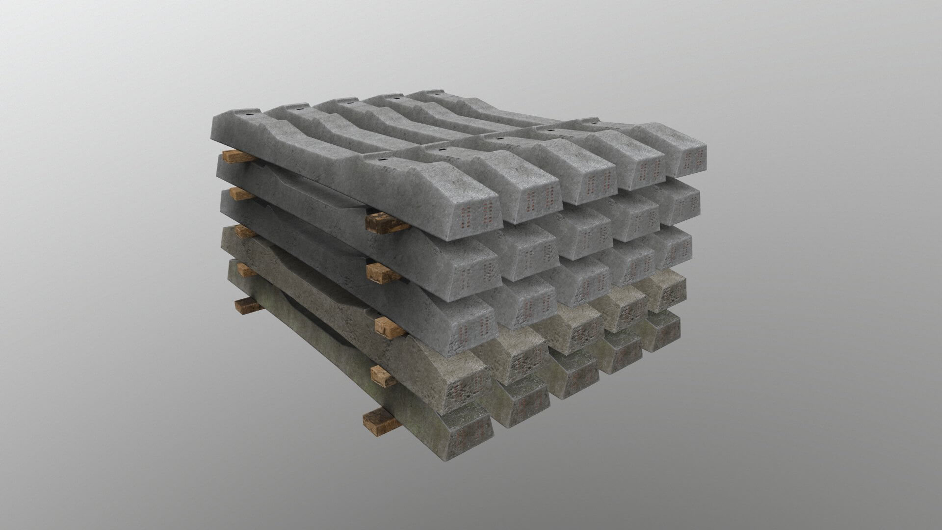 Stacked Sleepers SH-1 3D Model by Grishmanovskij Anton