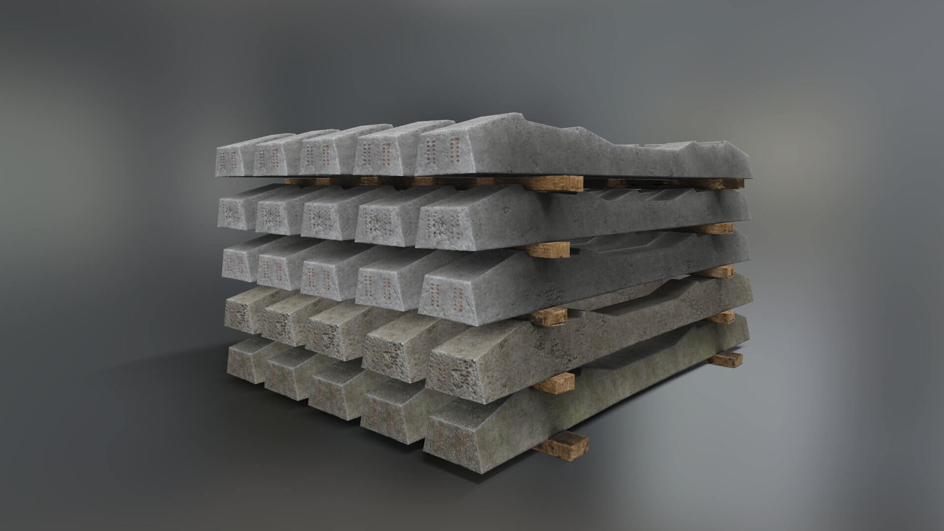 Stacked Sleepers SH-1 3D Model by Grishmanovskij Anton