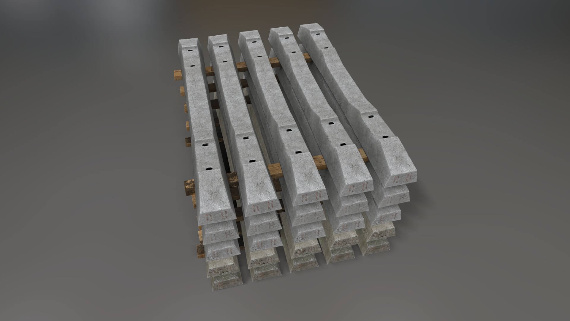 Stacked Sleepers SH-1 3D Model by Grishmanovskij Anton