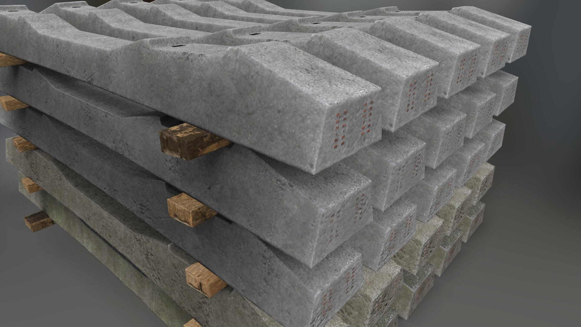 Stacked Sleepers SH-1 3D Model by Grishmanovskij Anton