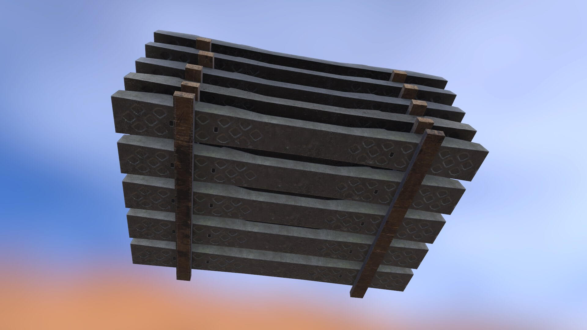 Stacked Sleepers SH-1 3D Model by Grishmanovskij Anton