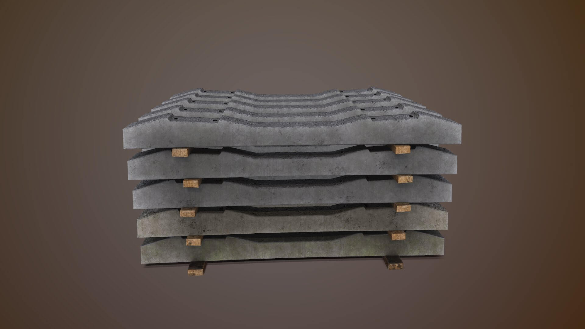 Stacked Sleepers SH-1 3D Model by Grishmanovskij Anton