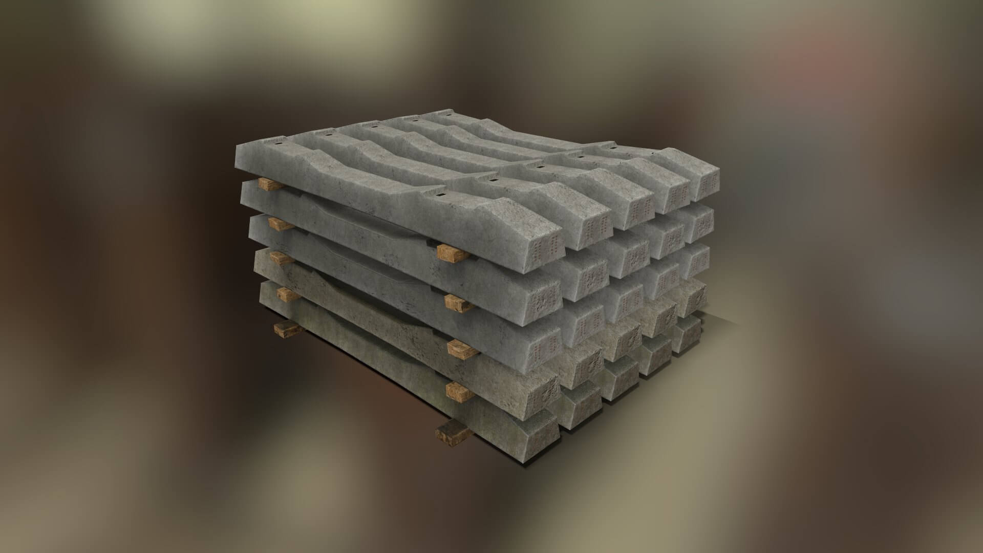Stacked Sleepers SH-1 3D Model by Grishmanovskij Anton