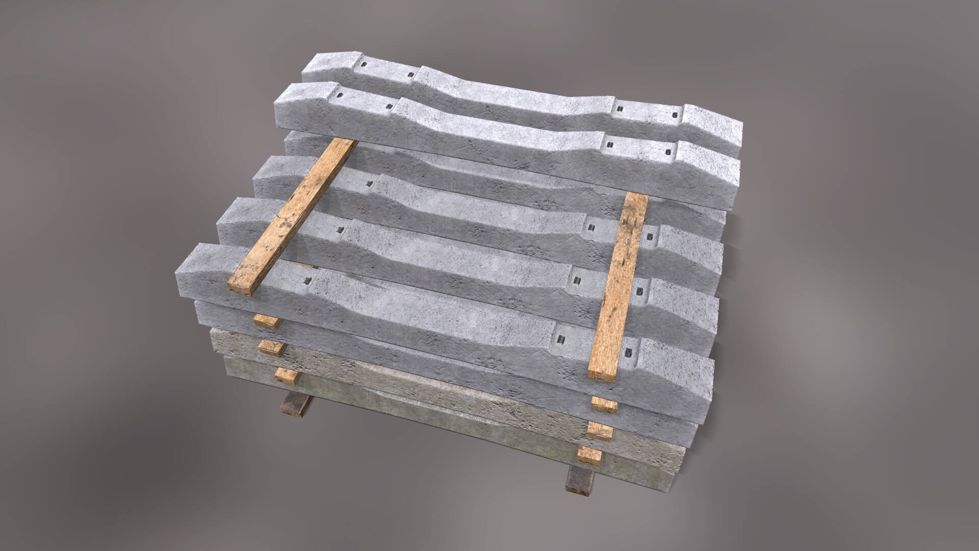 Stacked Sleepers SH-1 3D Model by Grishmanovskij Anton