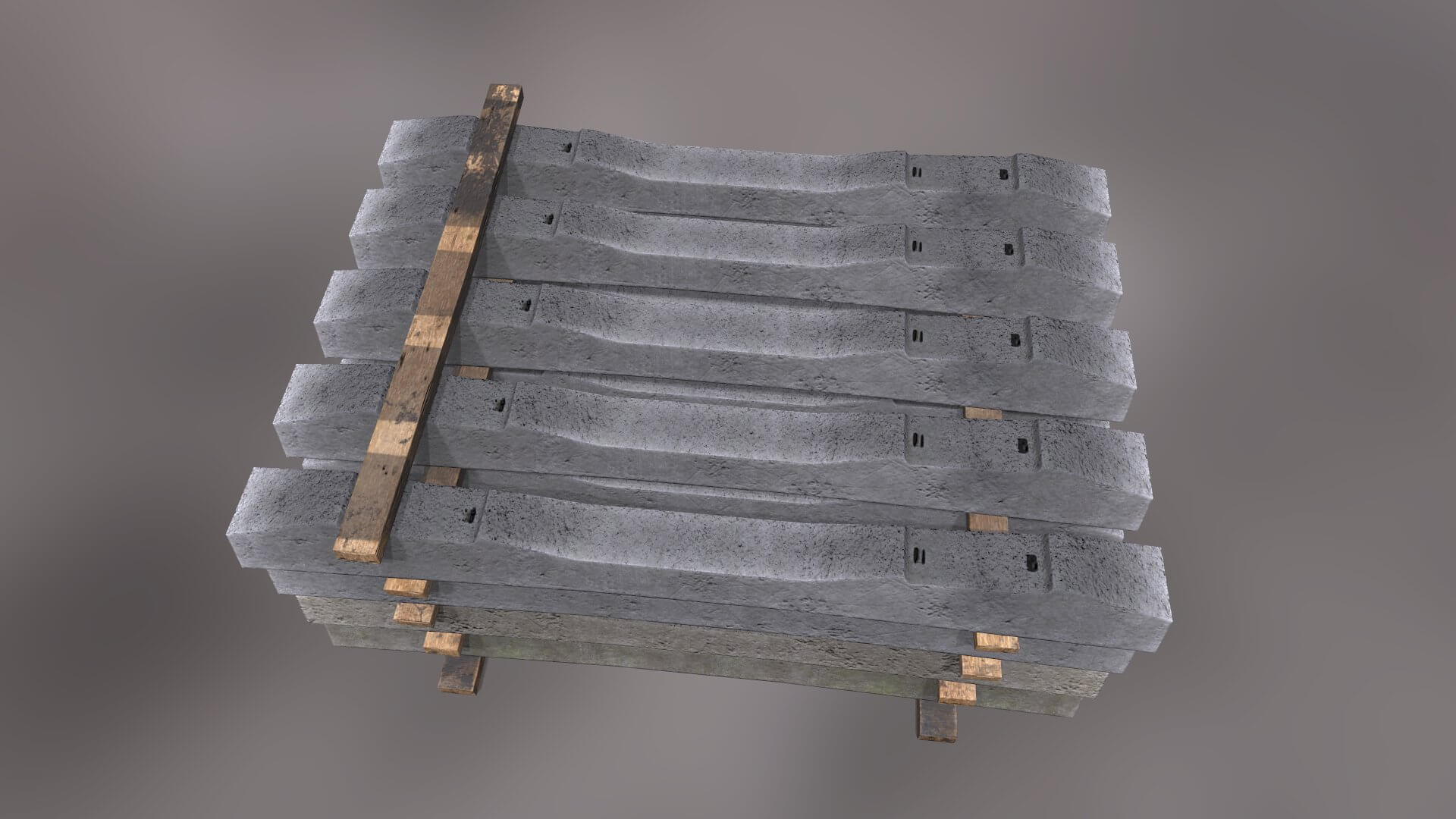 Stacked Sleepers SH-1 3D Model by Grishmanovskij Anton