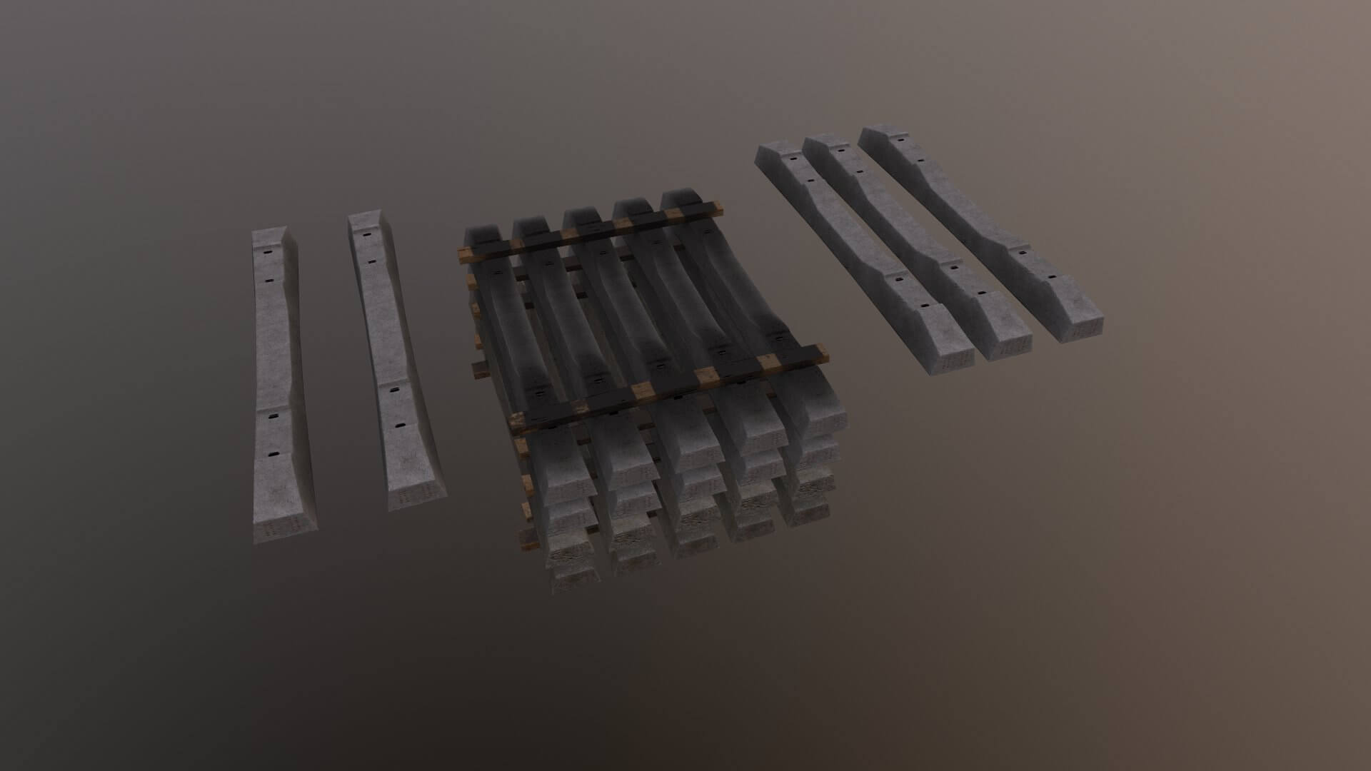 Stacked Sleepers SH-1 3D Model by Grishmanovskij Anton