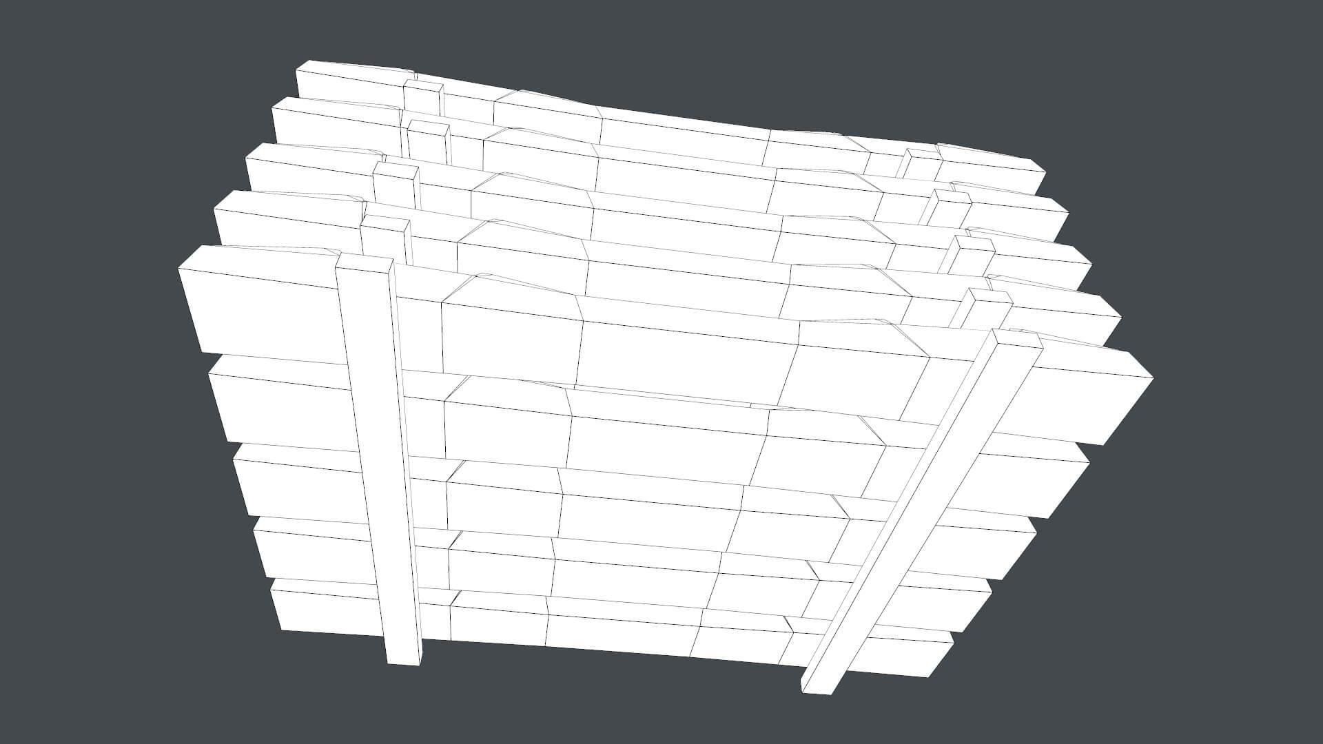 Stacked Sleepers SH-1 3D Model by Grishmanovskij Anton