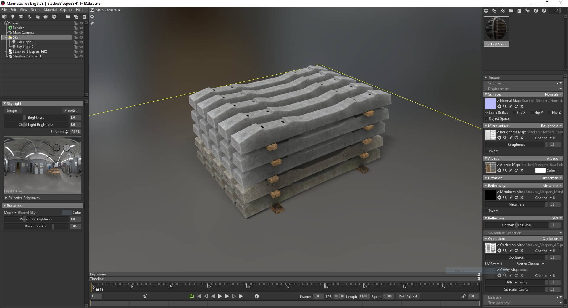 Stacked Sleepers SH-1 3D Model by Grishmanovskij Anton