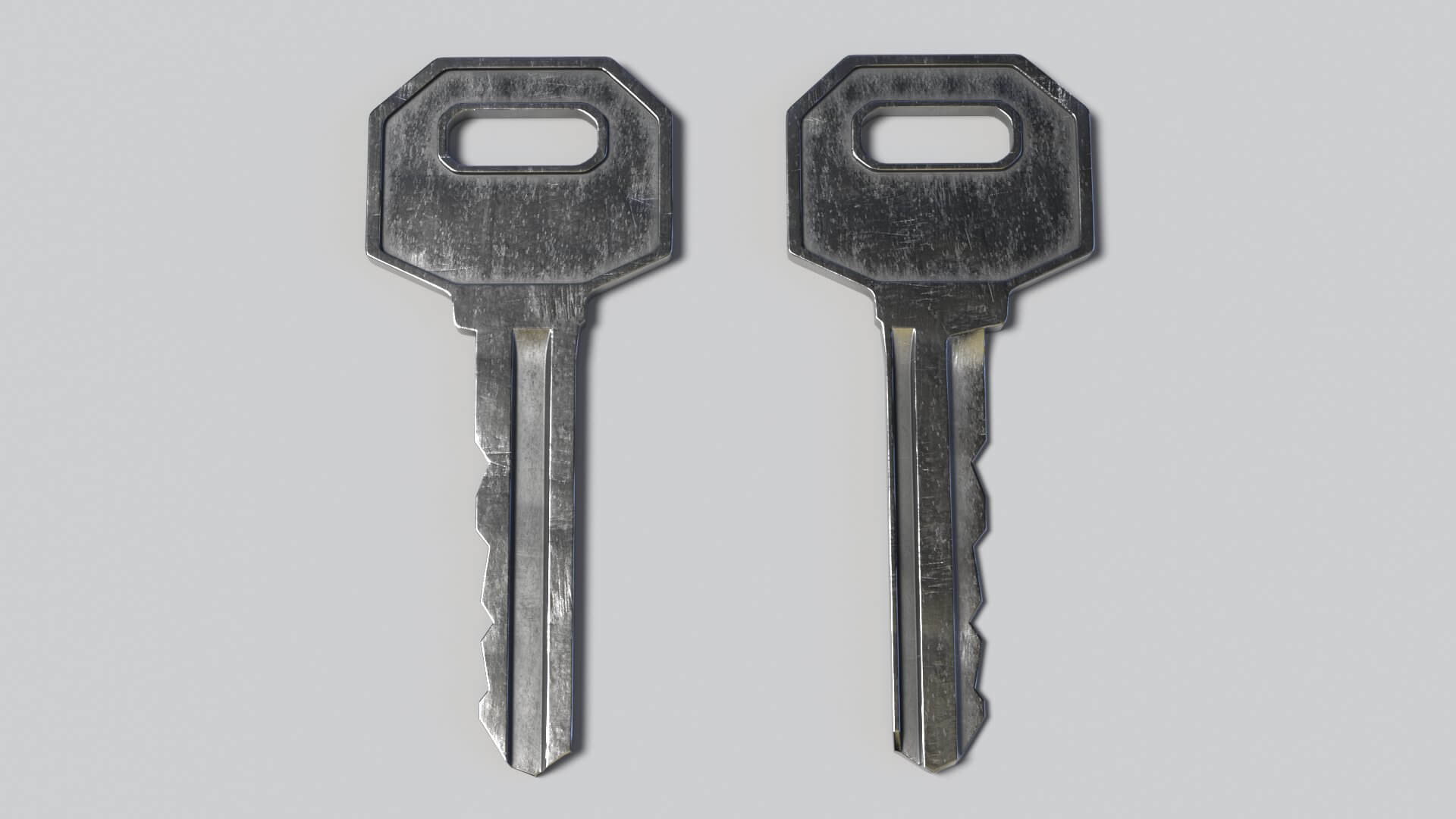 Steel Key - 3D Model by Grishmanovskij Anton