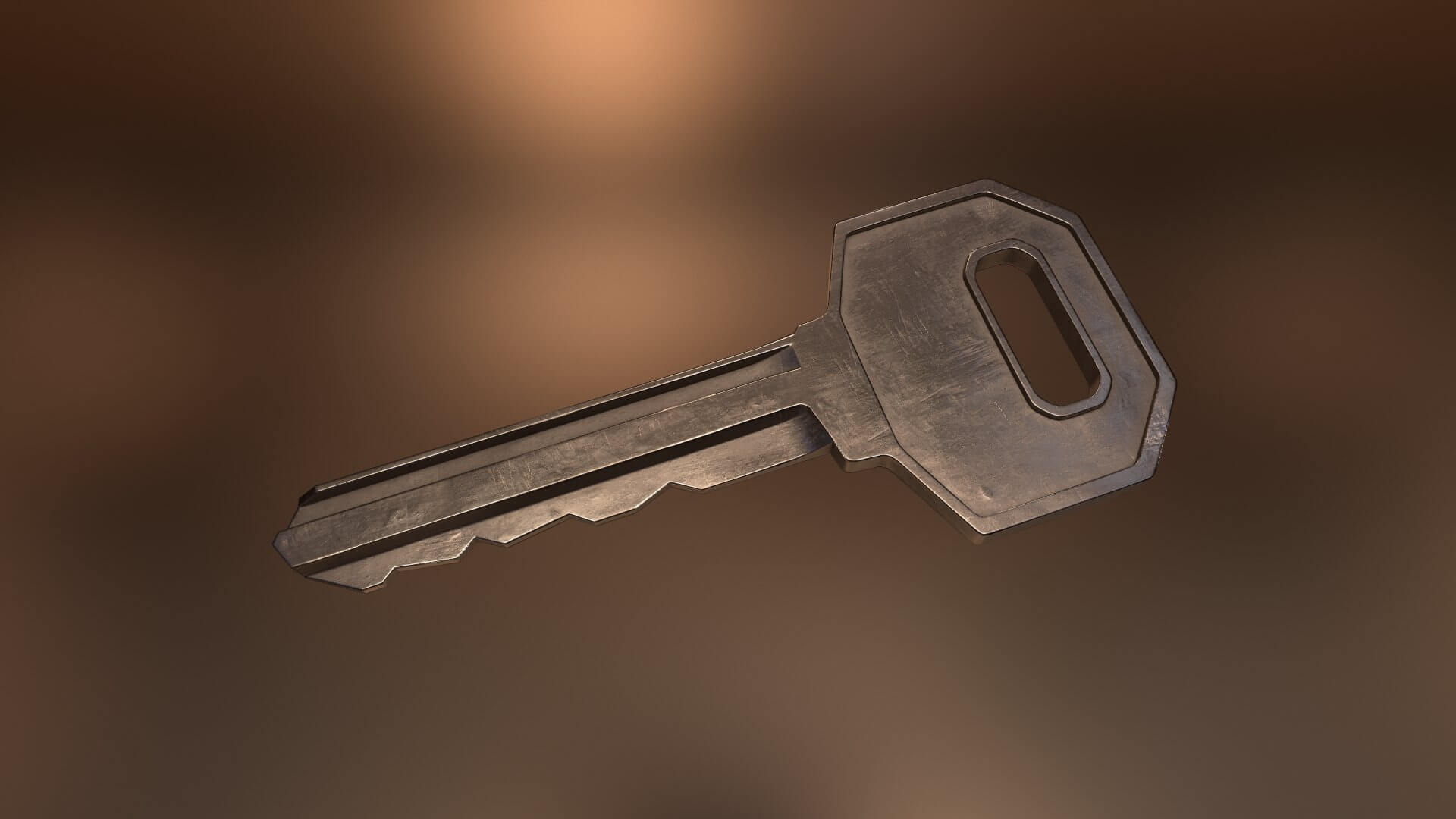 Steel Key - 3D Model by Grishmanovskij Anton