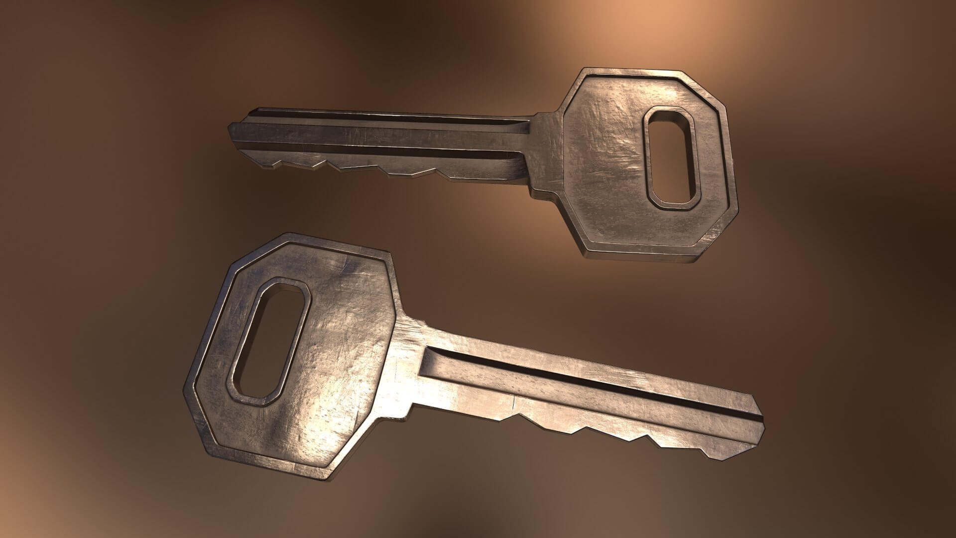 Steel Key - 3D Model by Grishmanovskij Anton