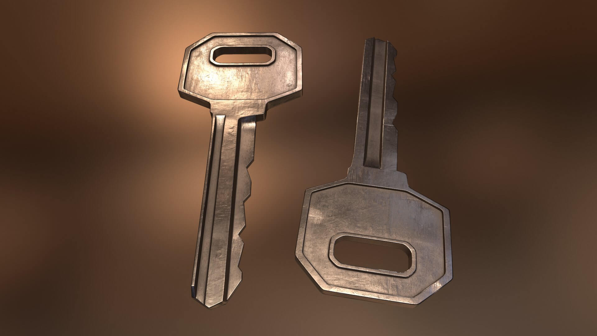 Steel Key - 3D Model by Grishmanovskij Anton