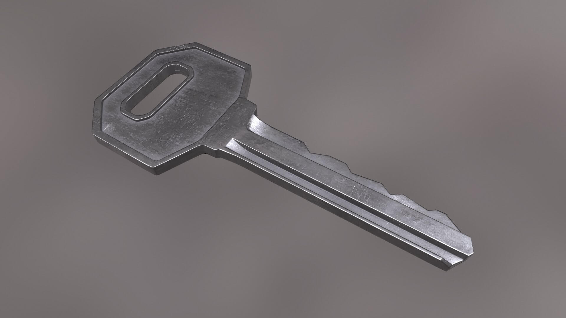 Steel Key - 3D Model by Grishmanovskij Anton