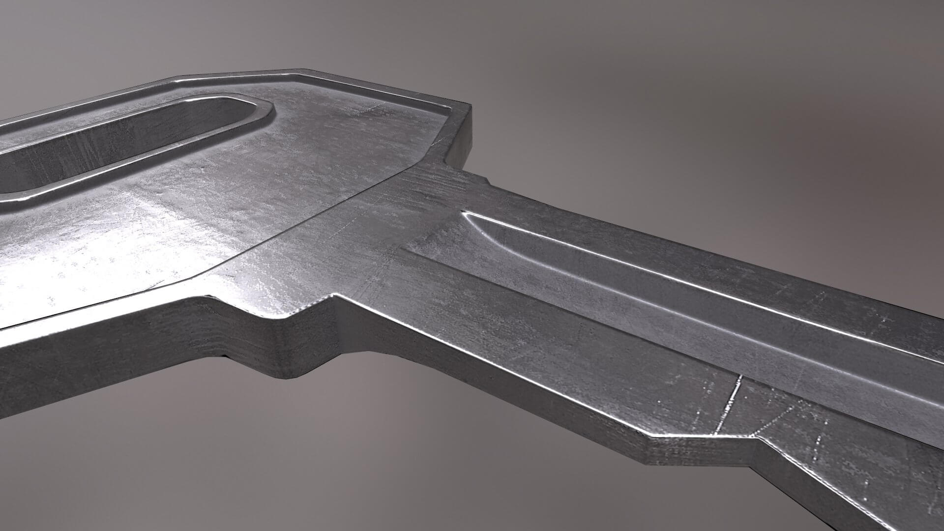 Steel Key - 3D Model by Grishmanovskij Anton