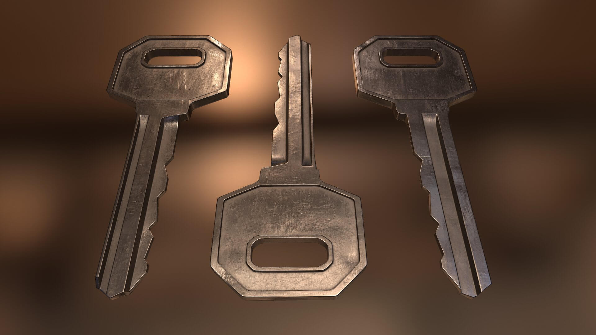Steel Key - 3D Model by Grishmanovskij Anton