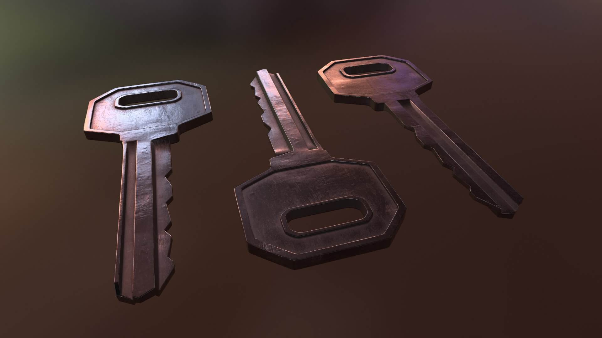 Steel Key - 3D Model by Grishmanovskij Anton