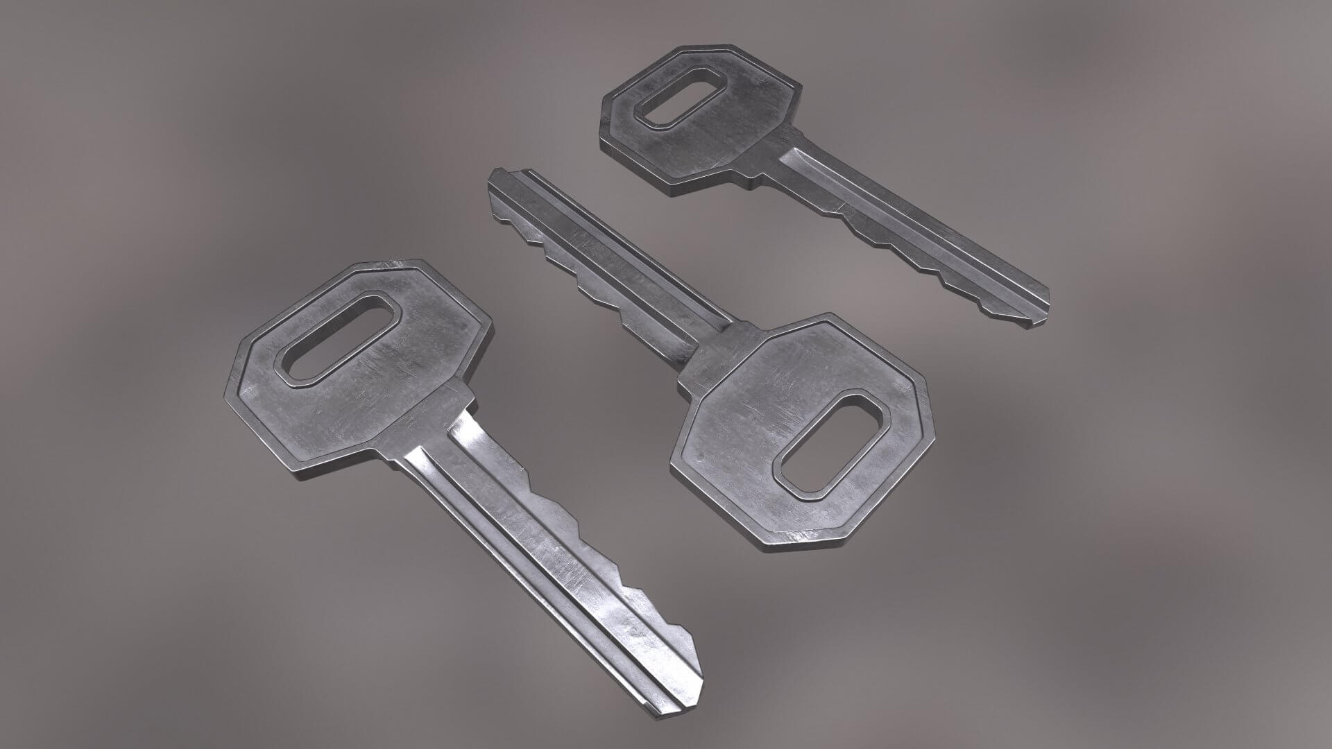 Steel Key - 3D Model by Grishmanovskij Anton