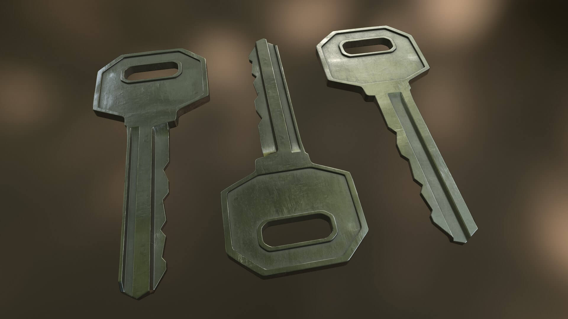 Steel Key - 3D Model by Grishmanovskij Anton
