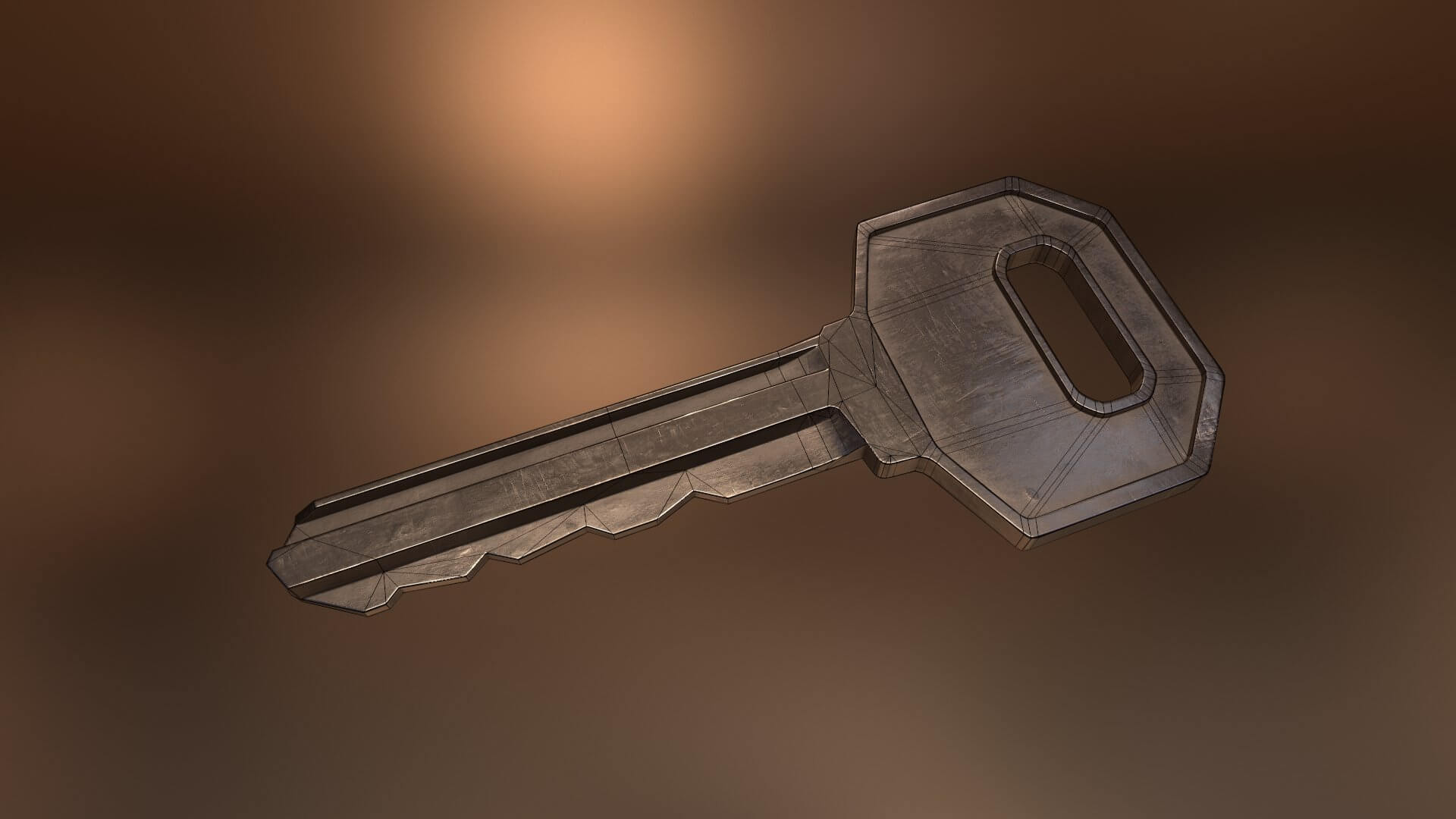 Steel Key - 3D Model by Grishmanovskij Anton