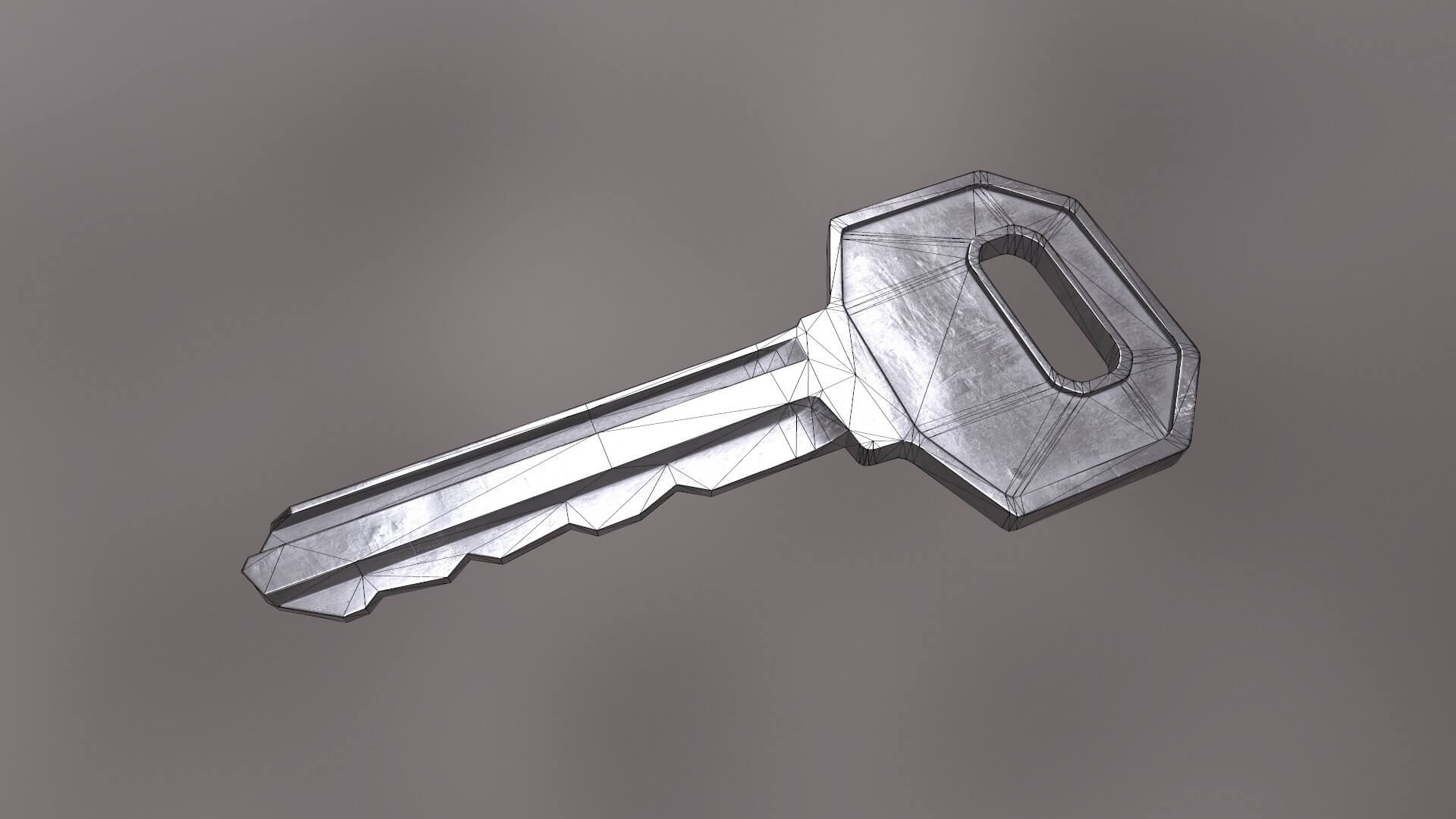 Steel Key - 3D Model by Grishmanovskij Anton