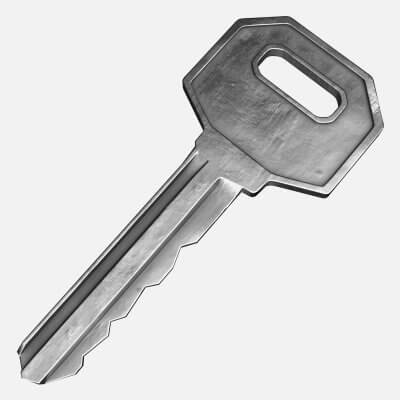Steel Key - 3D Model by Grishmanovskij Anton
