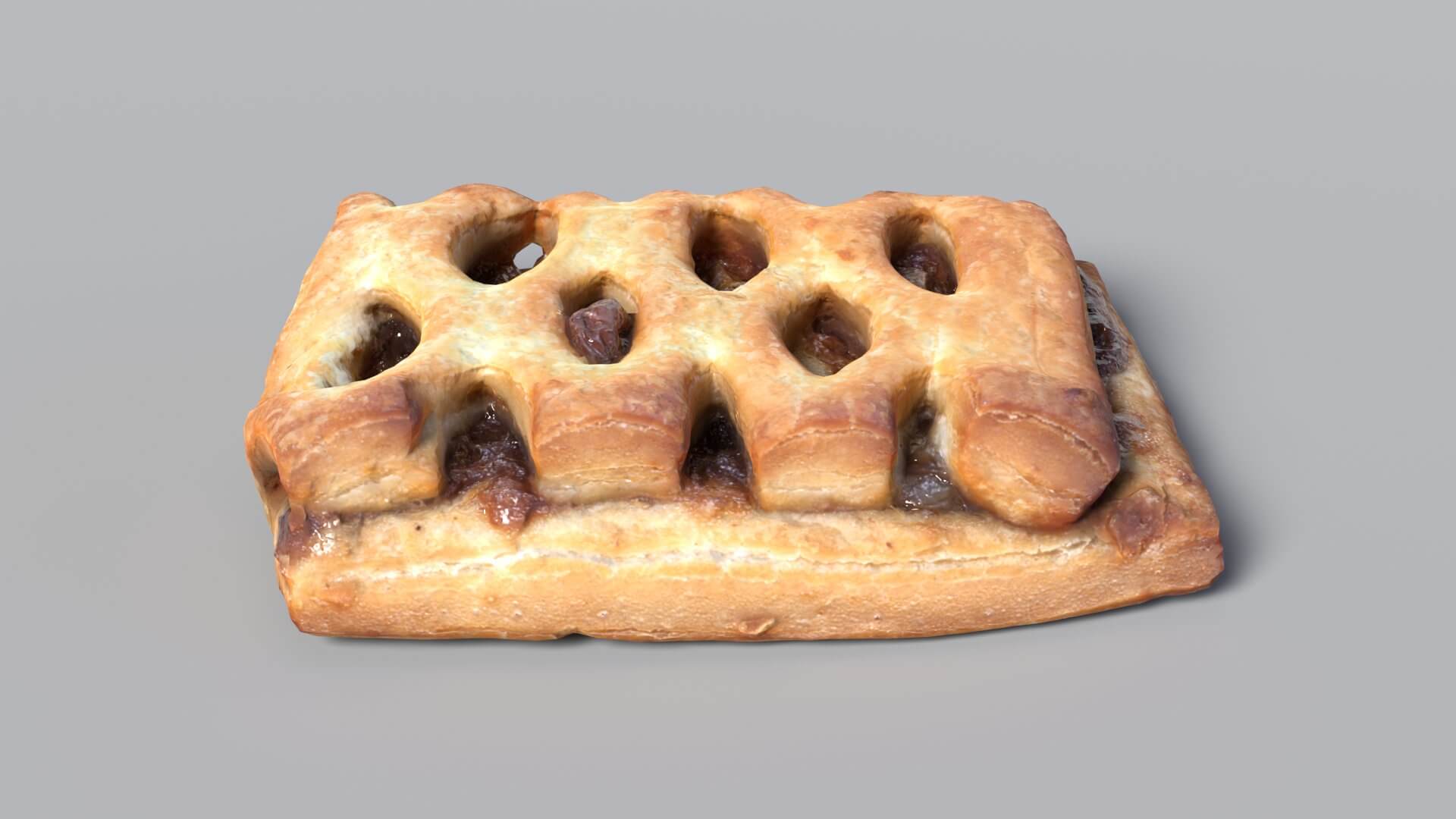 Strudel with Raisins - 3D Model by Grishmanovskij Anton