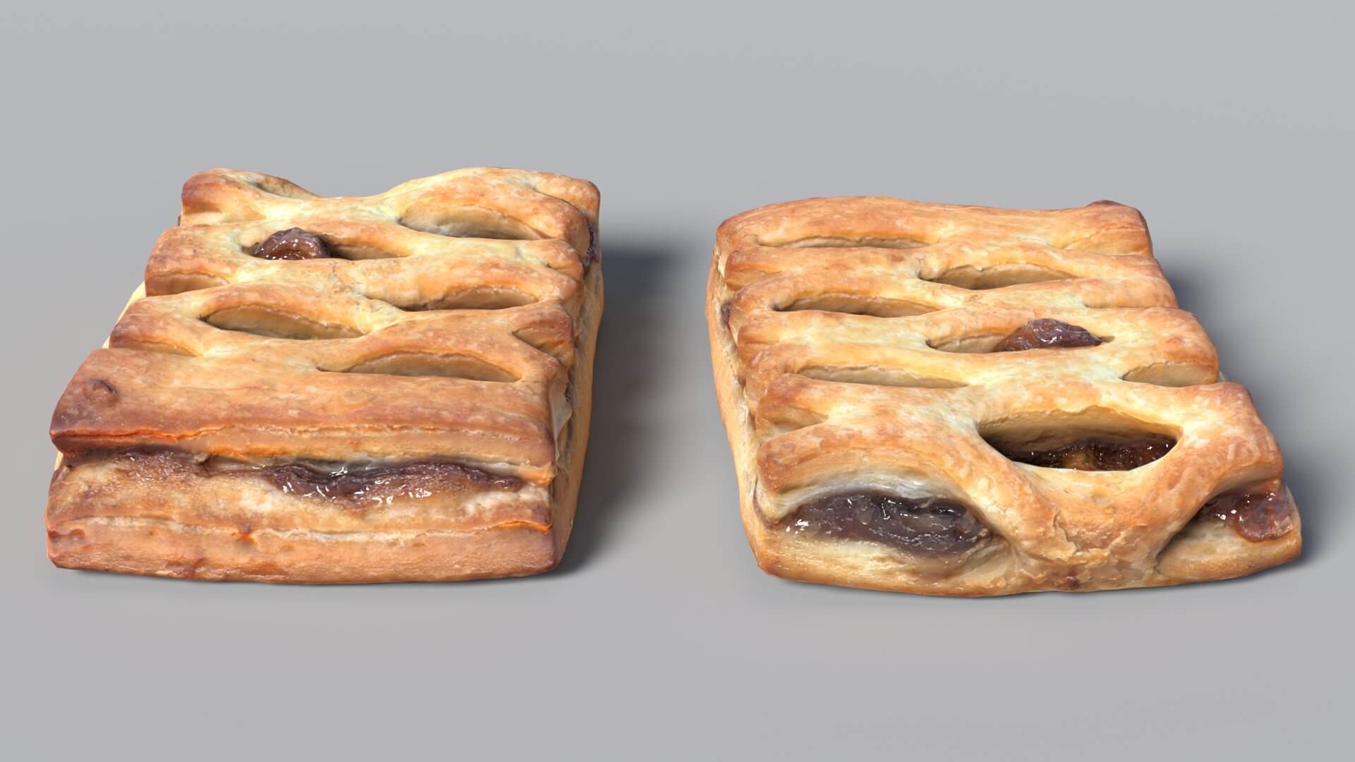 Strudel with Raisins - 3D Model by Grishmanovskij Anton