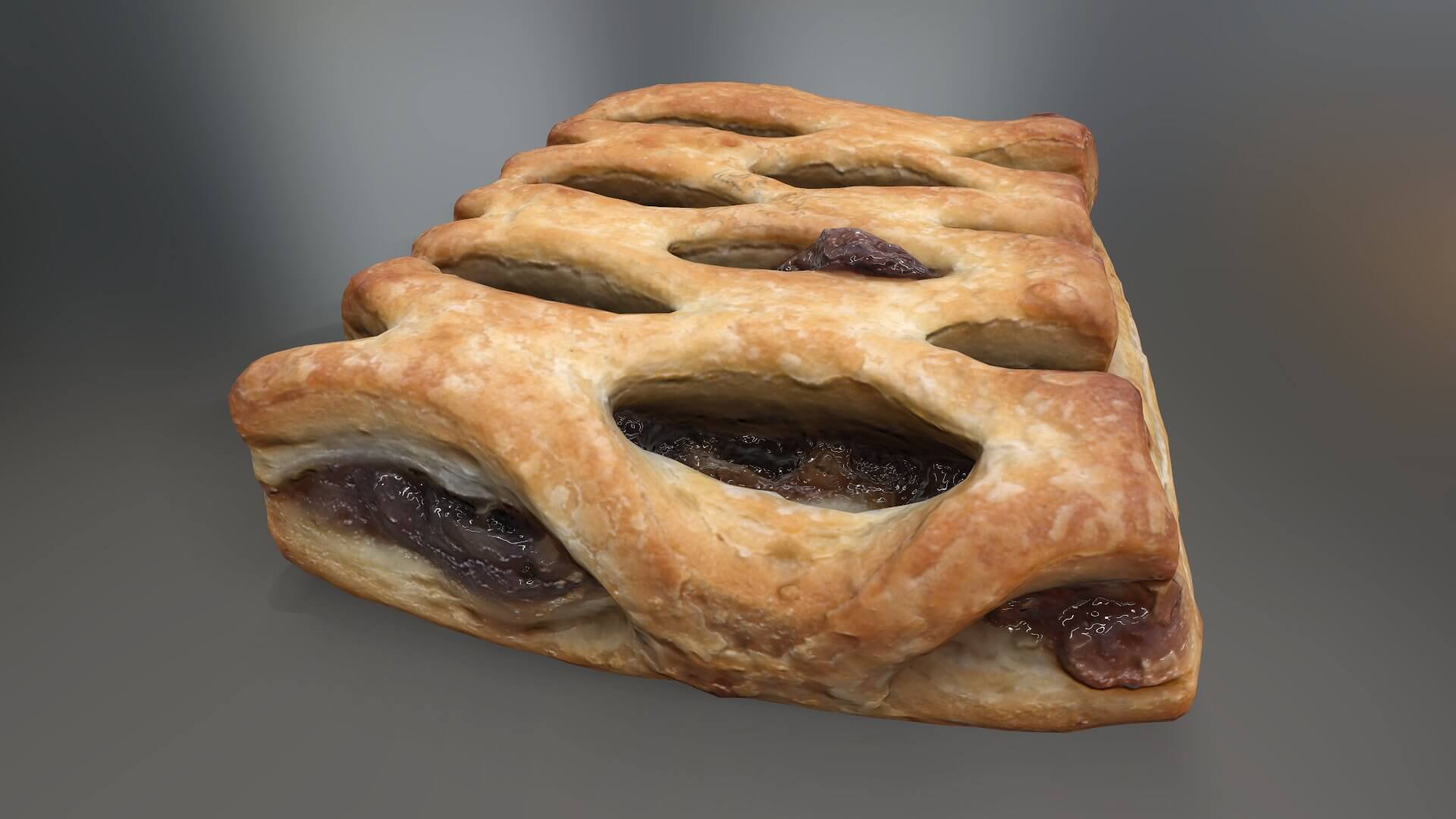Strudel with Raisins - 3D Model by Grishmanovskij Anton