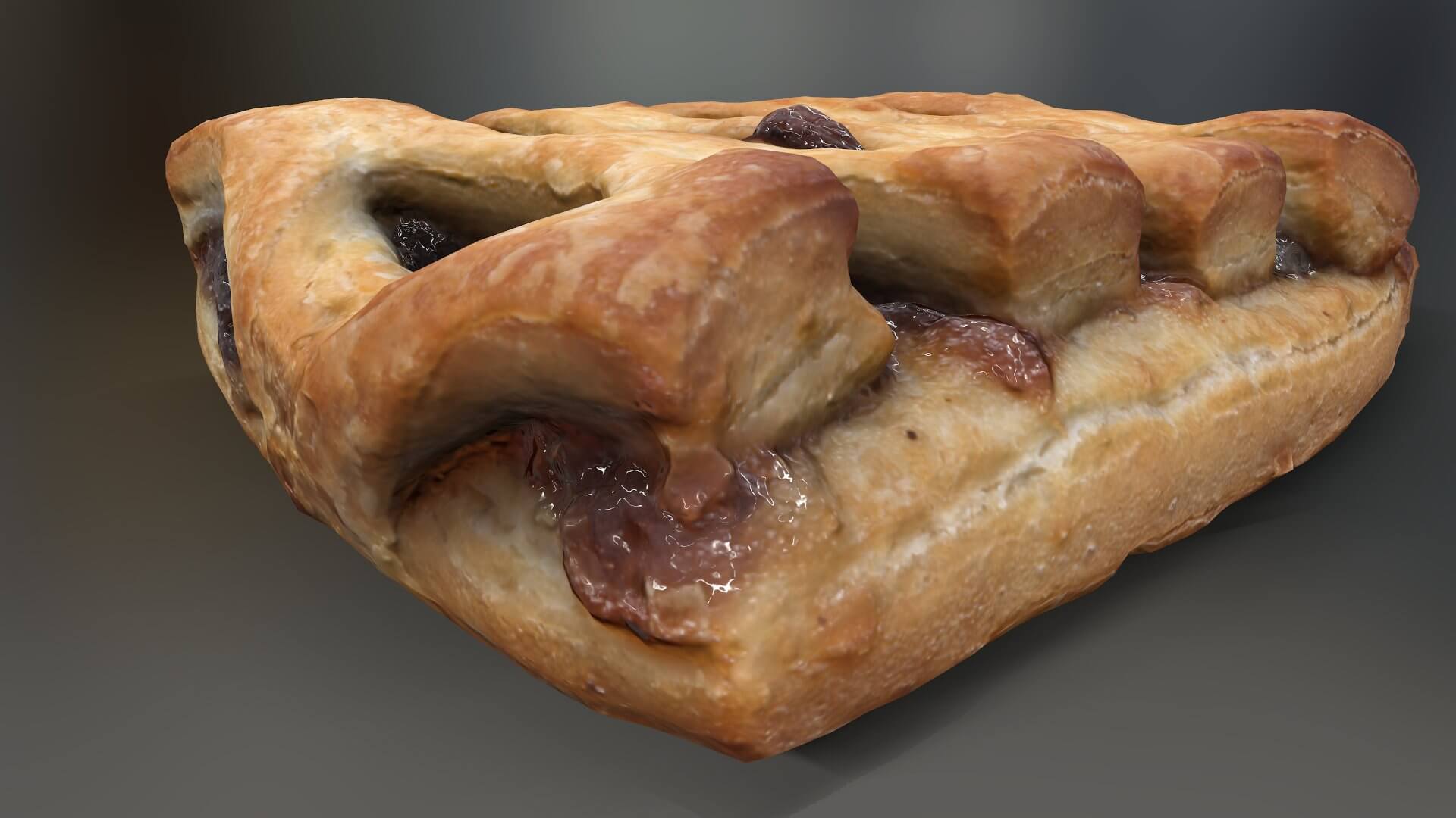 Strudel with Raisins - 3D Model by Grishmanovskij Anton