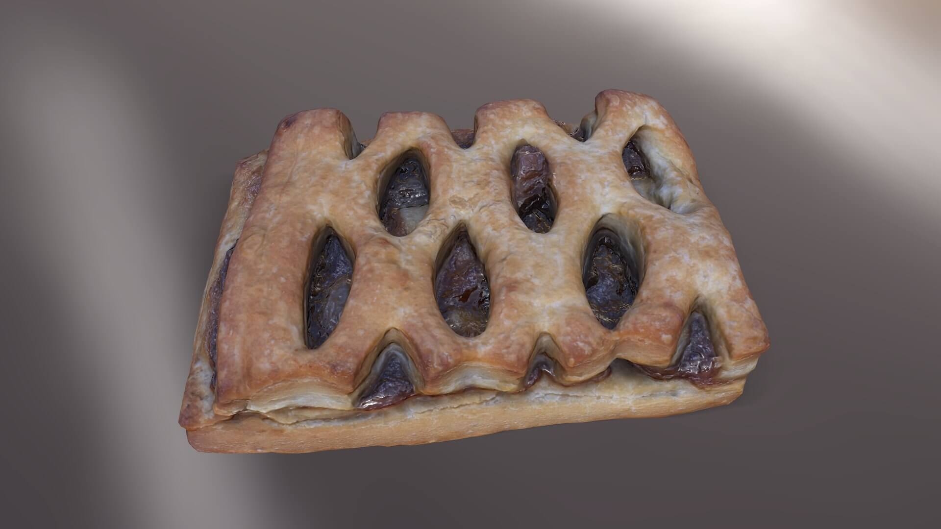 Strudel with Raisins - 3D Model by Grishmanovskij Anton