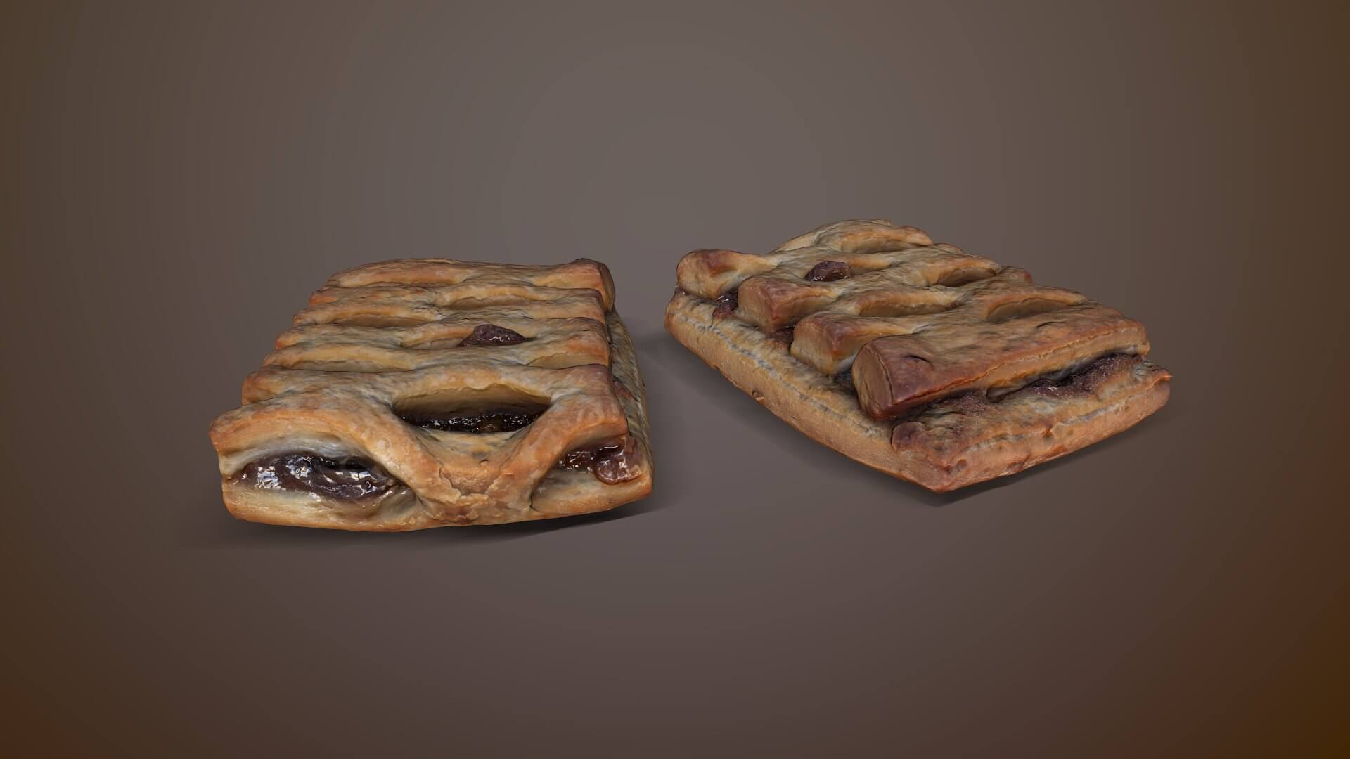 Strudel with Raisins - 3D Model by Grishmanovskij Anton