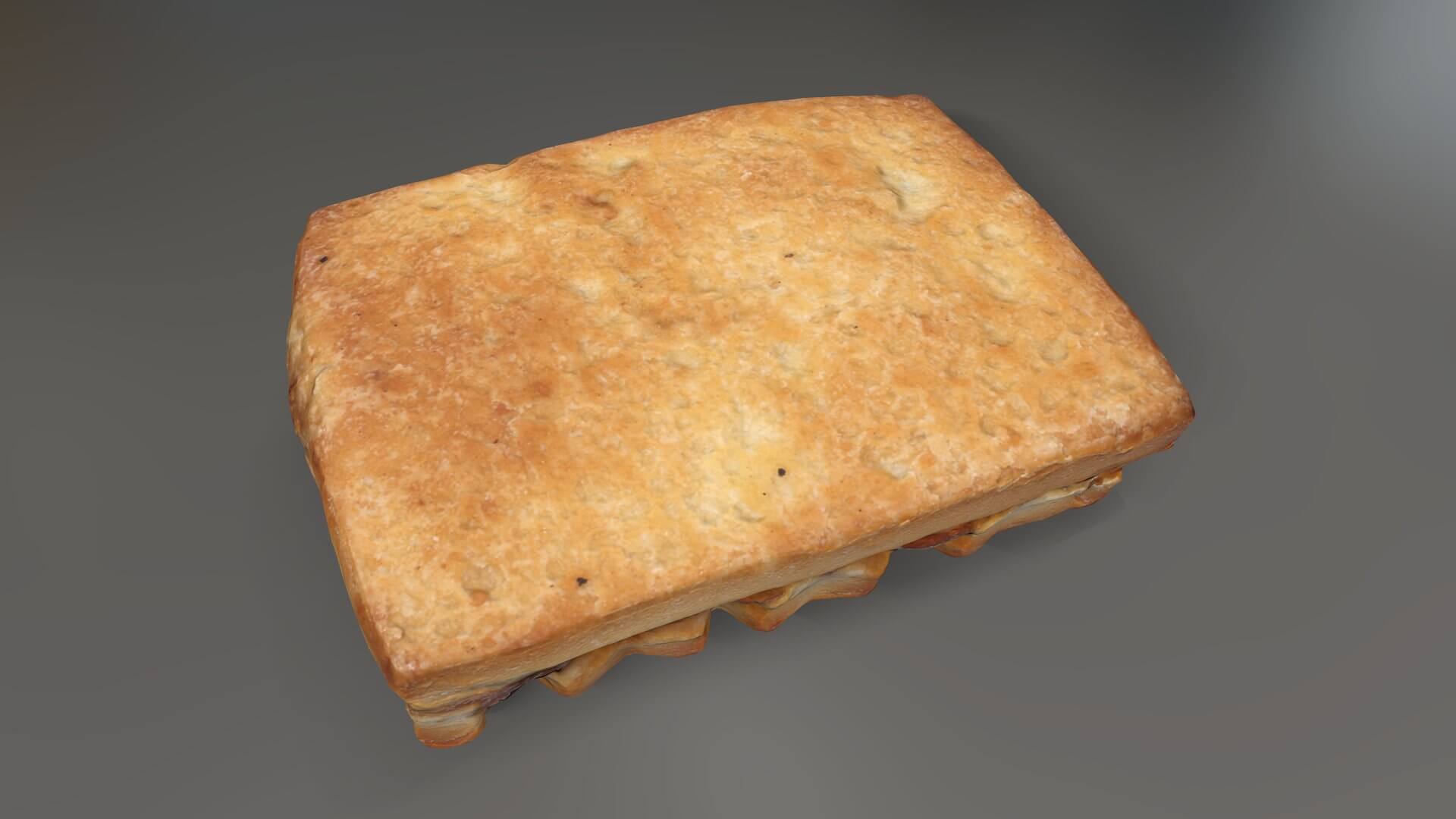 Strudel with Raisins - 3D Model by Grishmanovskij Anton