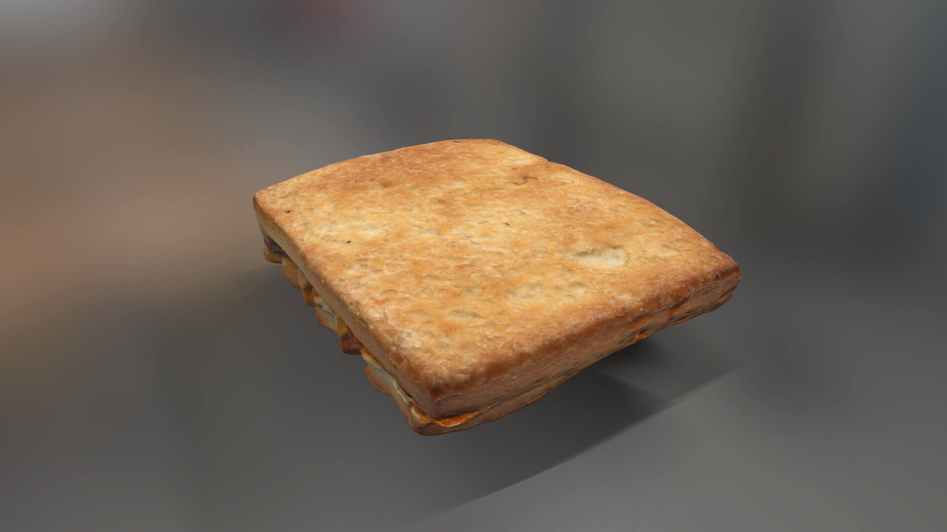 Strudel with Raisins - 3D Model by Grishmanovskij Anton