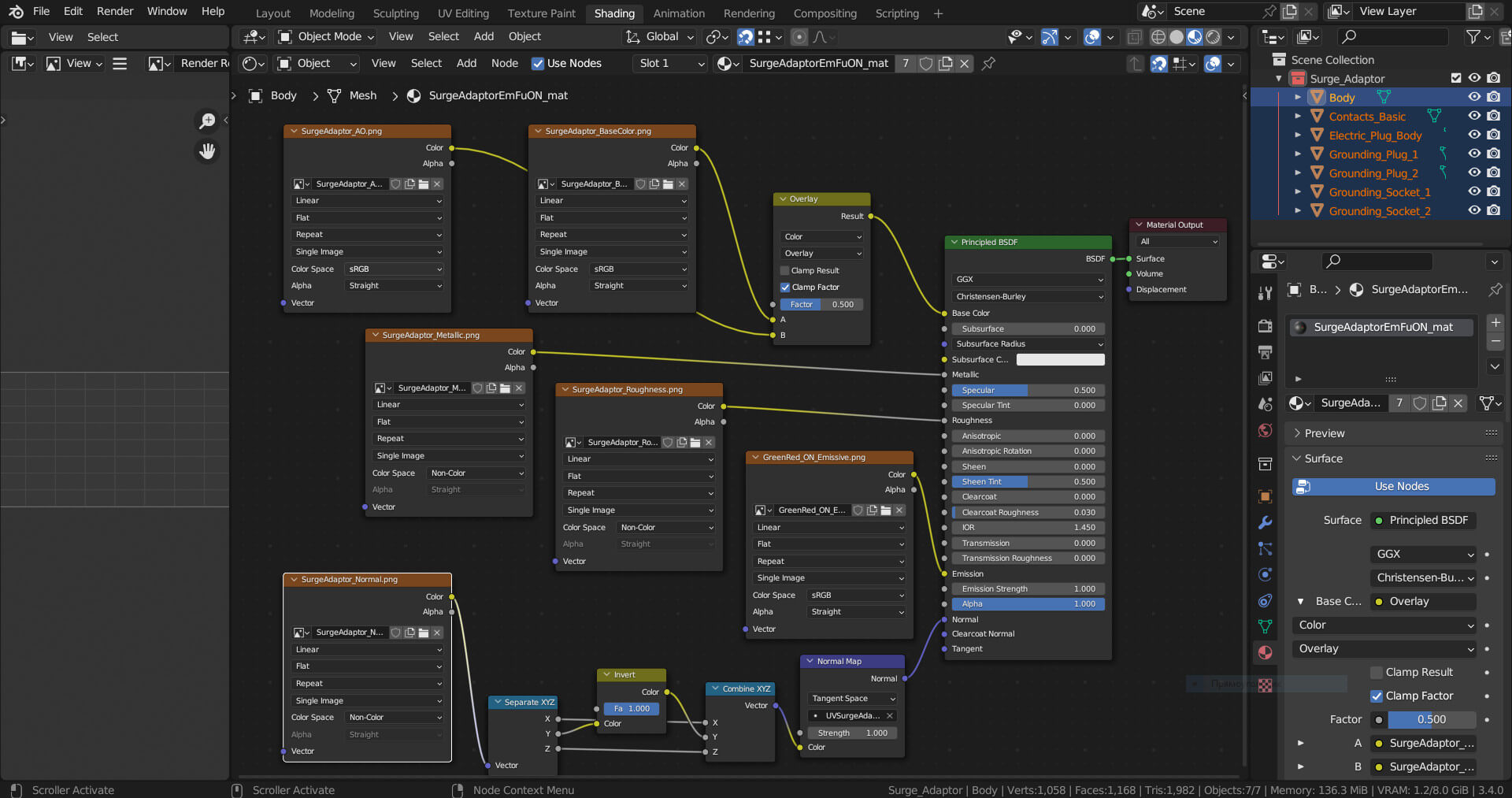 Surge Adaptor - 3D Model by Grishmanovskij Anton